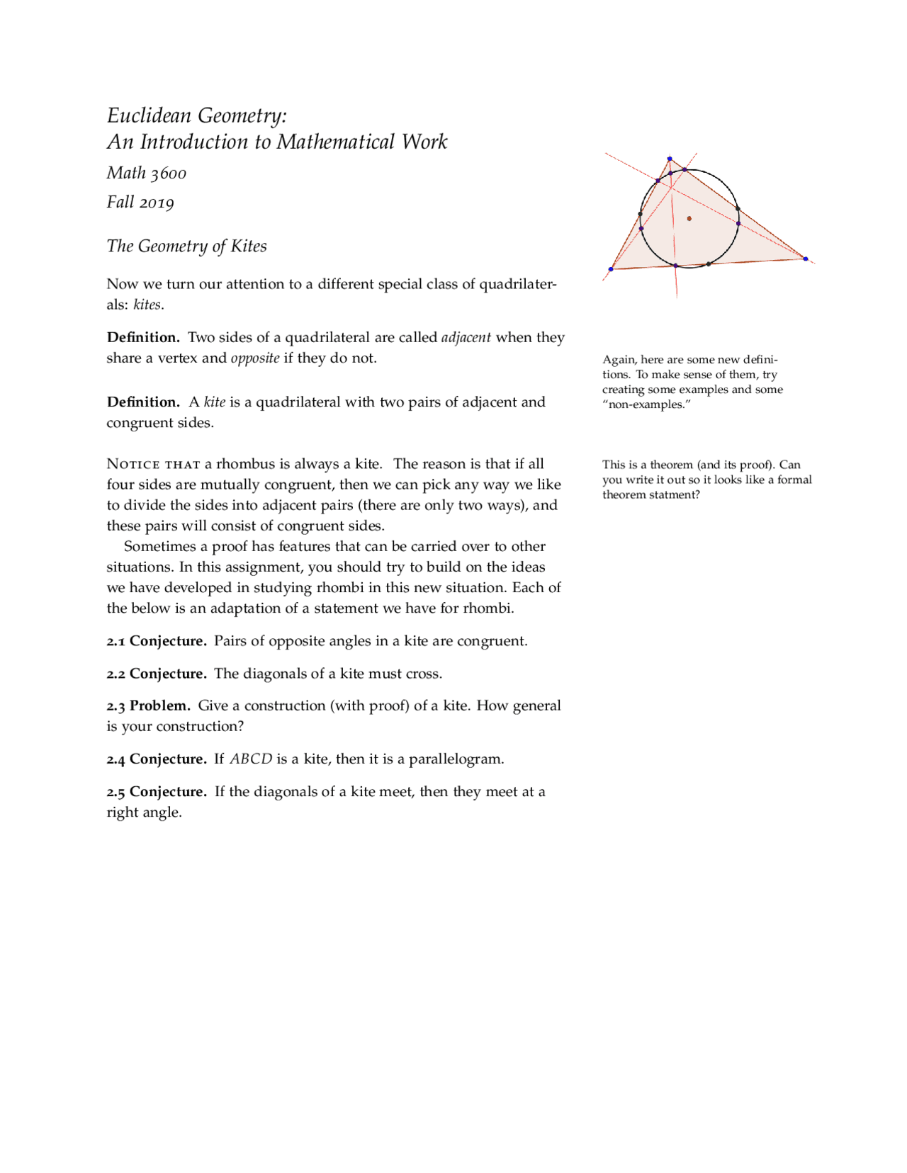 Euclidean Geometry:An Introduction to Mathematical Work | Study Guides ...