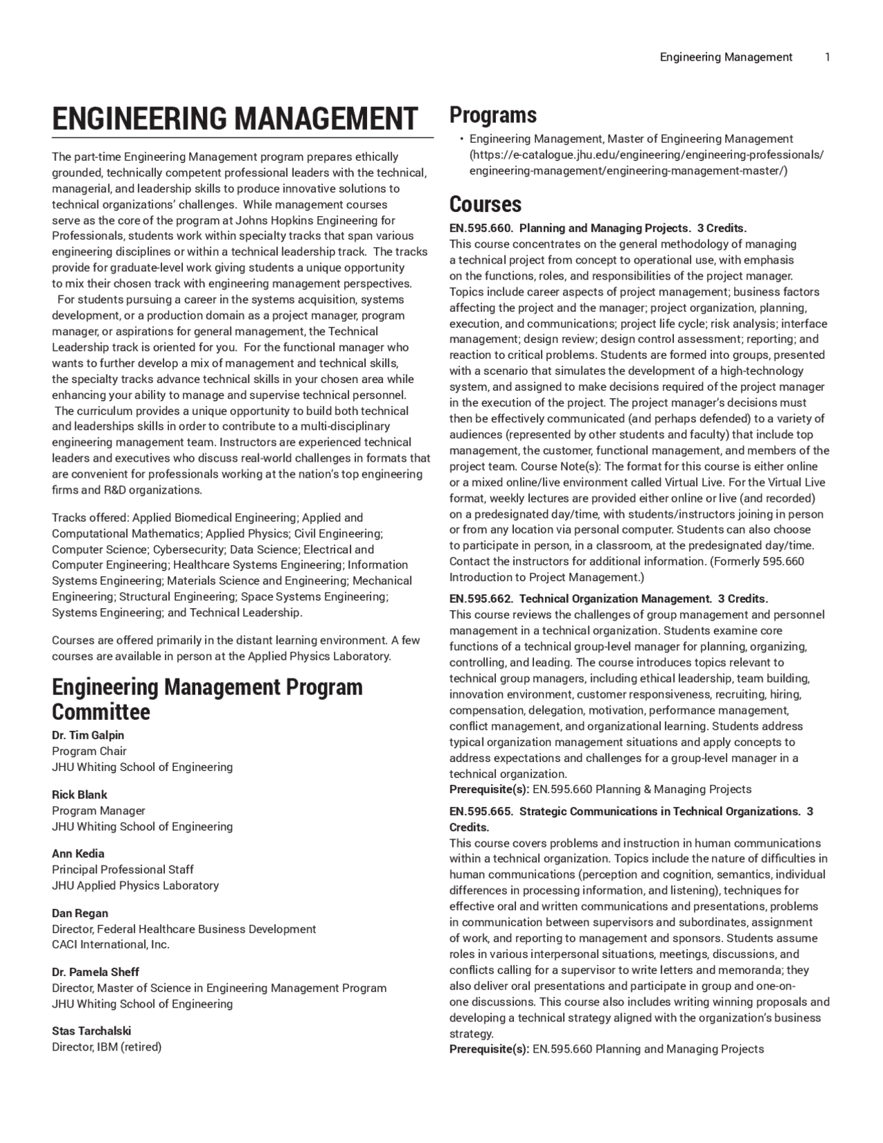 Engineering Management Lecture Notes Engineering Management Docsity