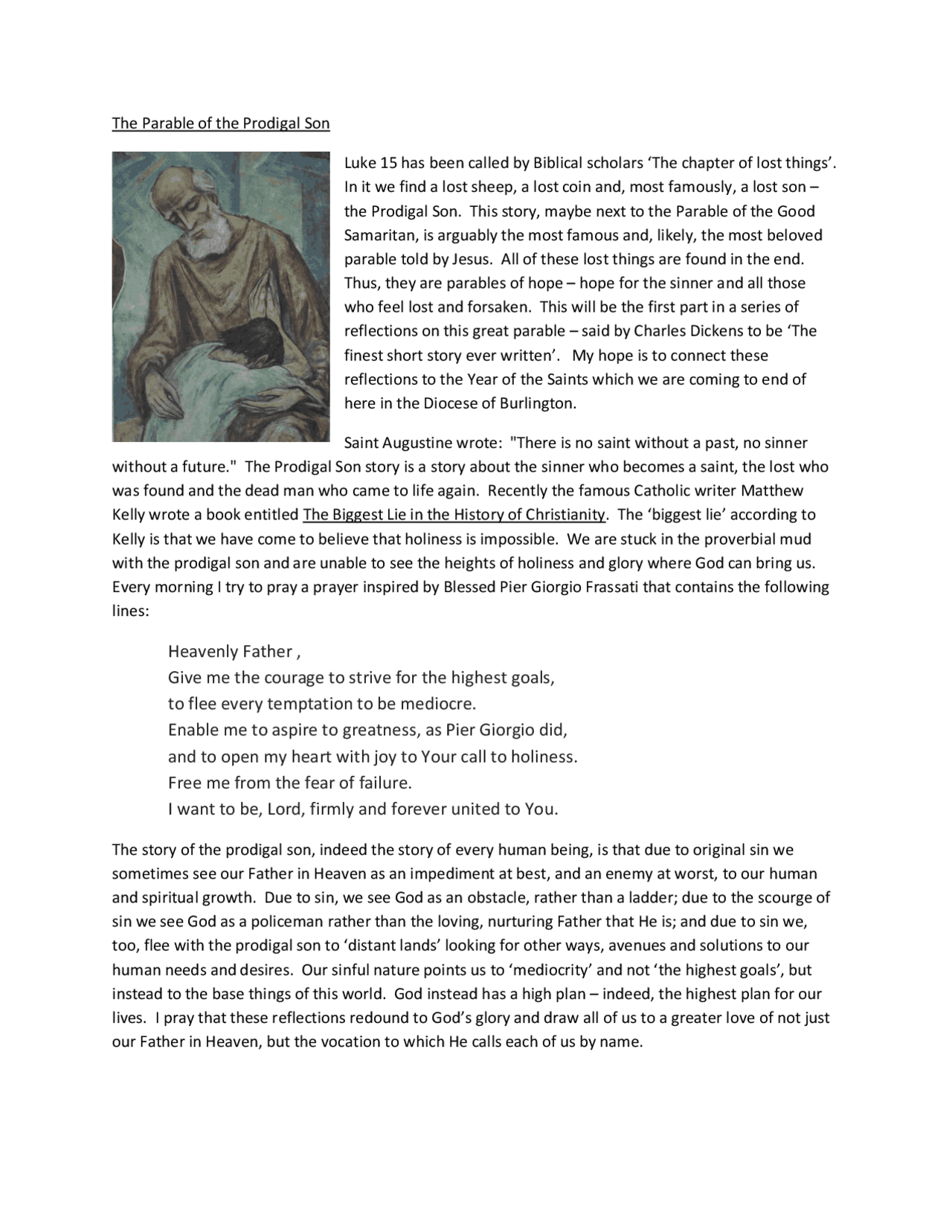 The Parable of the Prodigal Son | Study notes Law | Docsity