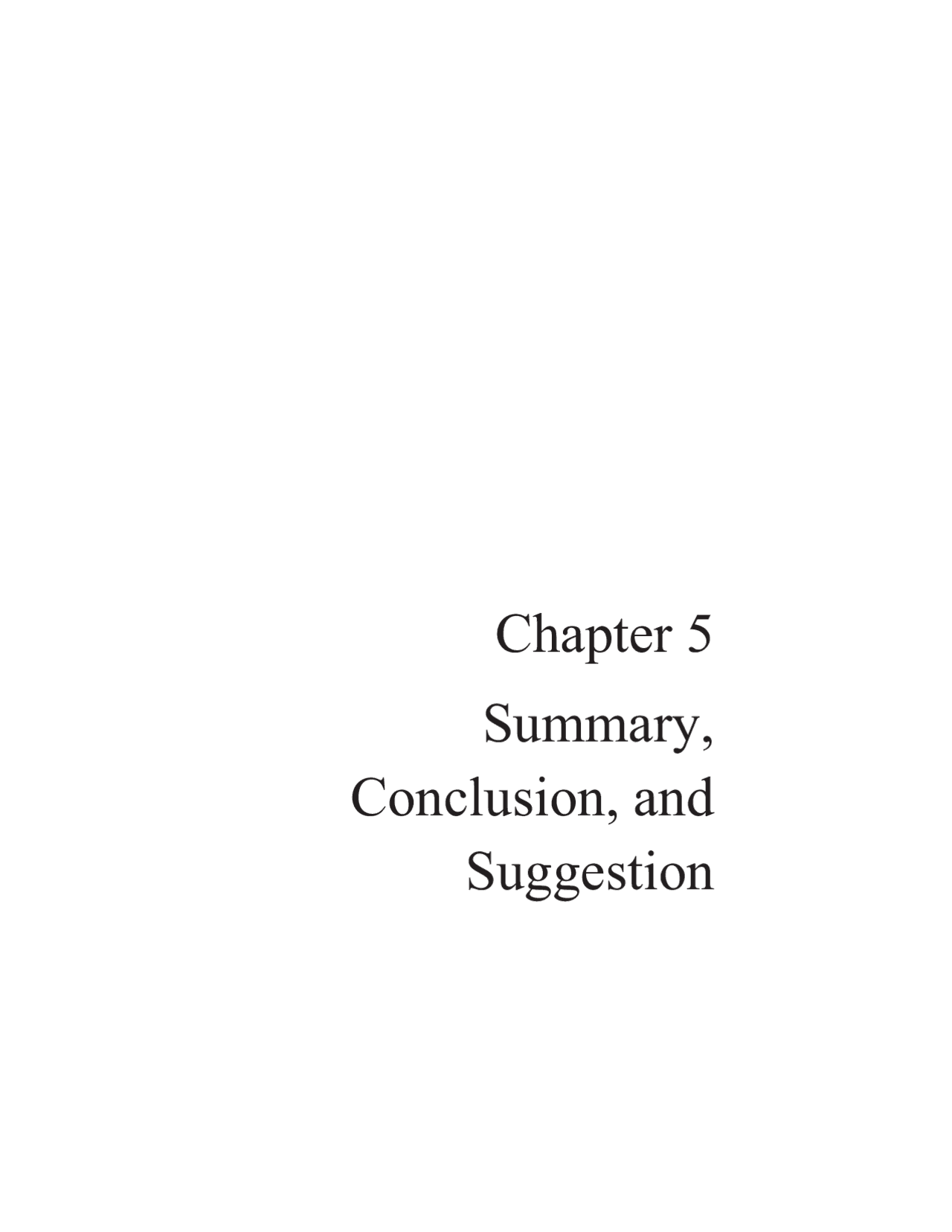 Chapter 5 Summary, Conclusion, and Suggestion | Slides English Language - Docsity