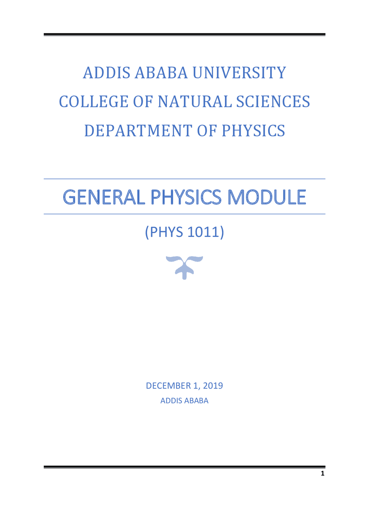 General Physics Module Summaries Physics Docsity