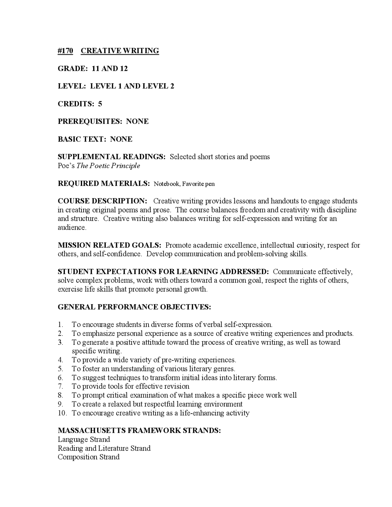 170 CREATIVE WRITING GRADE: 11 AND 12 LEVEL | Study notes Creative ...