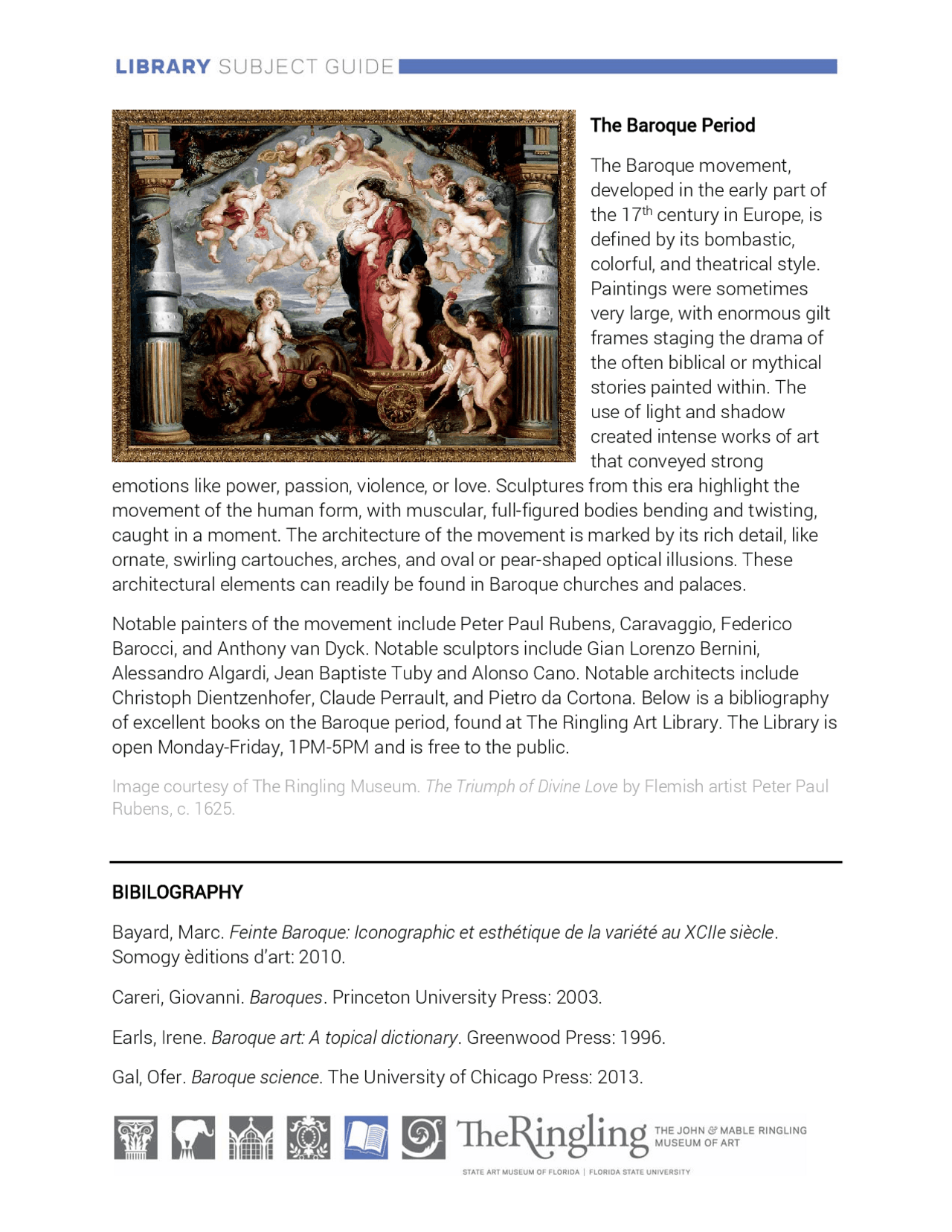 The Baroque Period | Study notes Art | Docsity