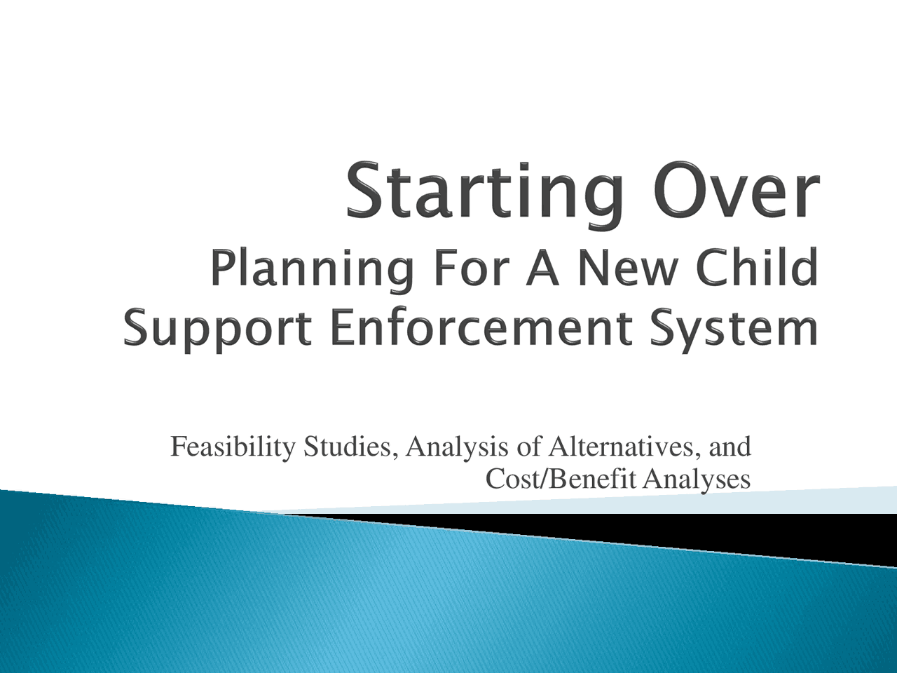 Cost-Benefit Analysis Guide for Child Support Enforcement Systems | Assignments Design of Wood ...
