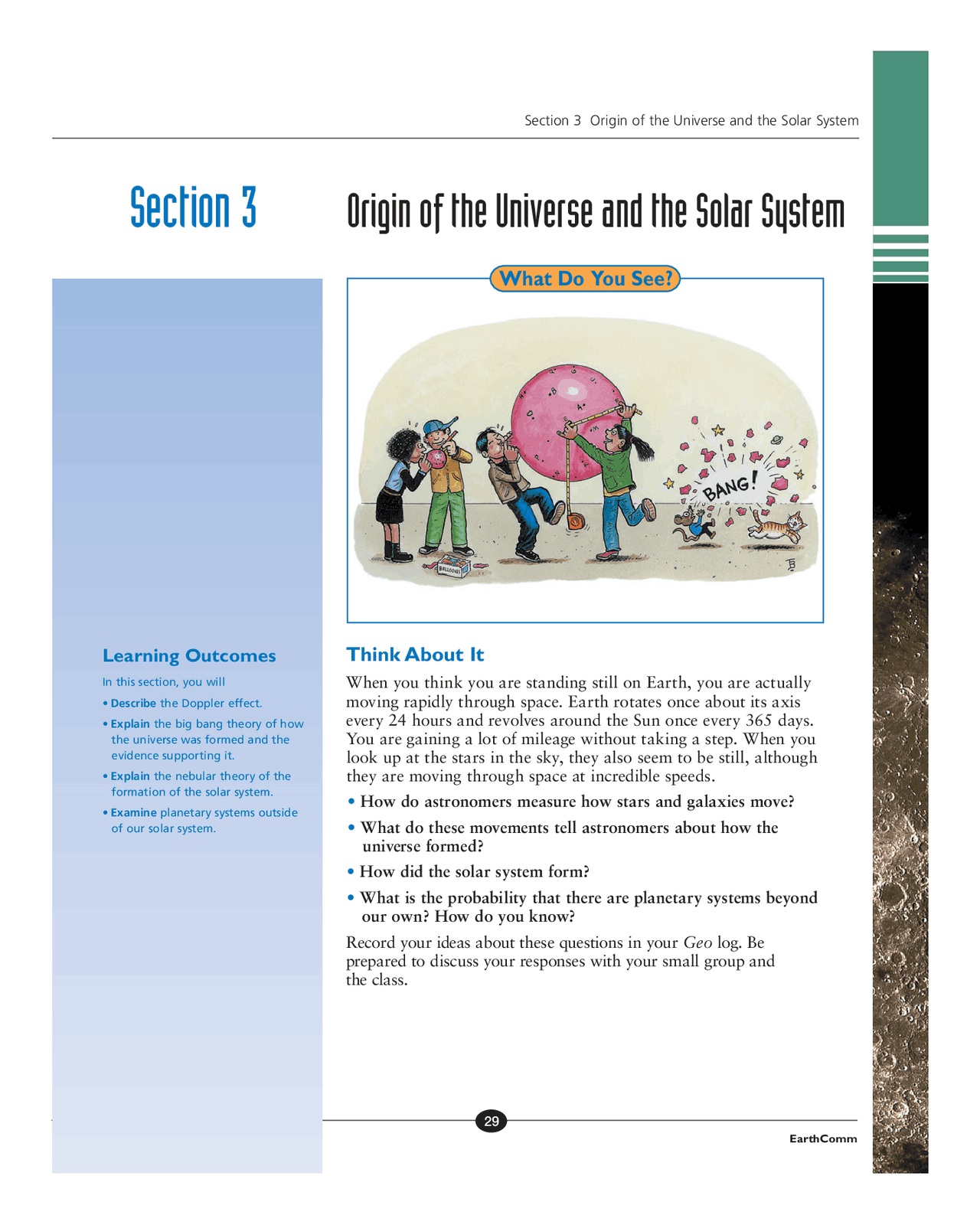 Section 3 Origin Of The Universe And The Solar System Assignments Law