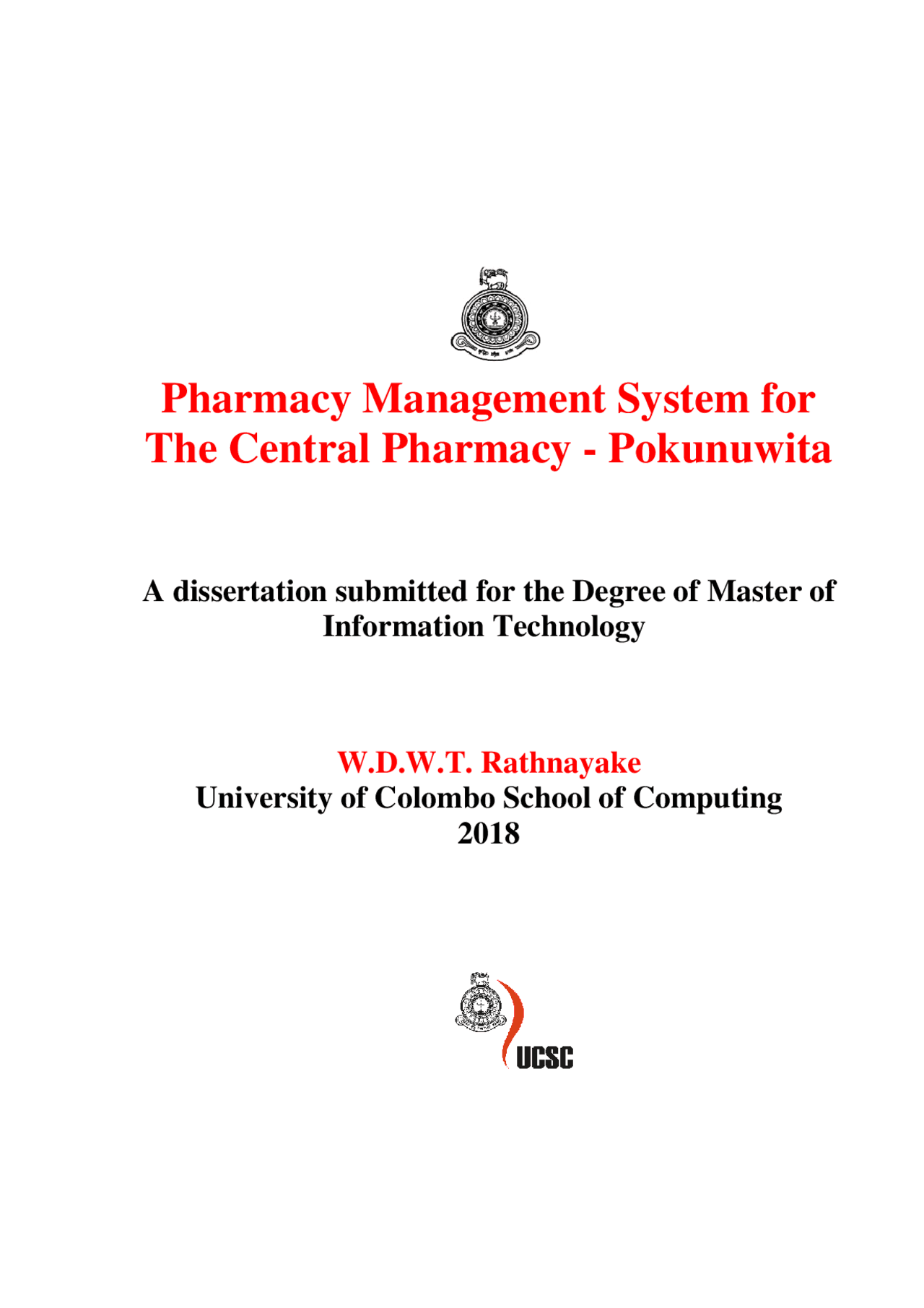 Pharmacy Management System for The Central Pharmacy | Study notes ...