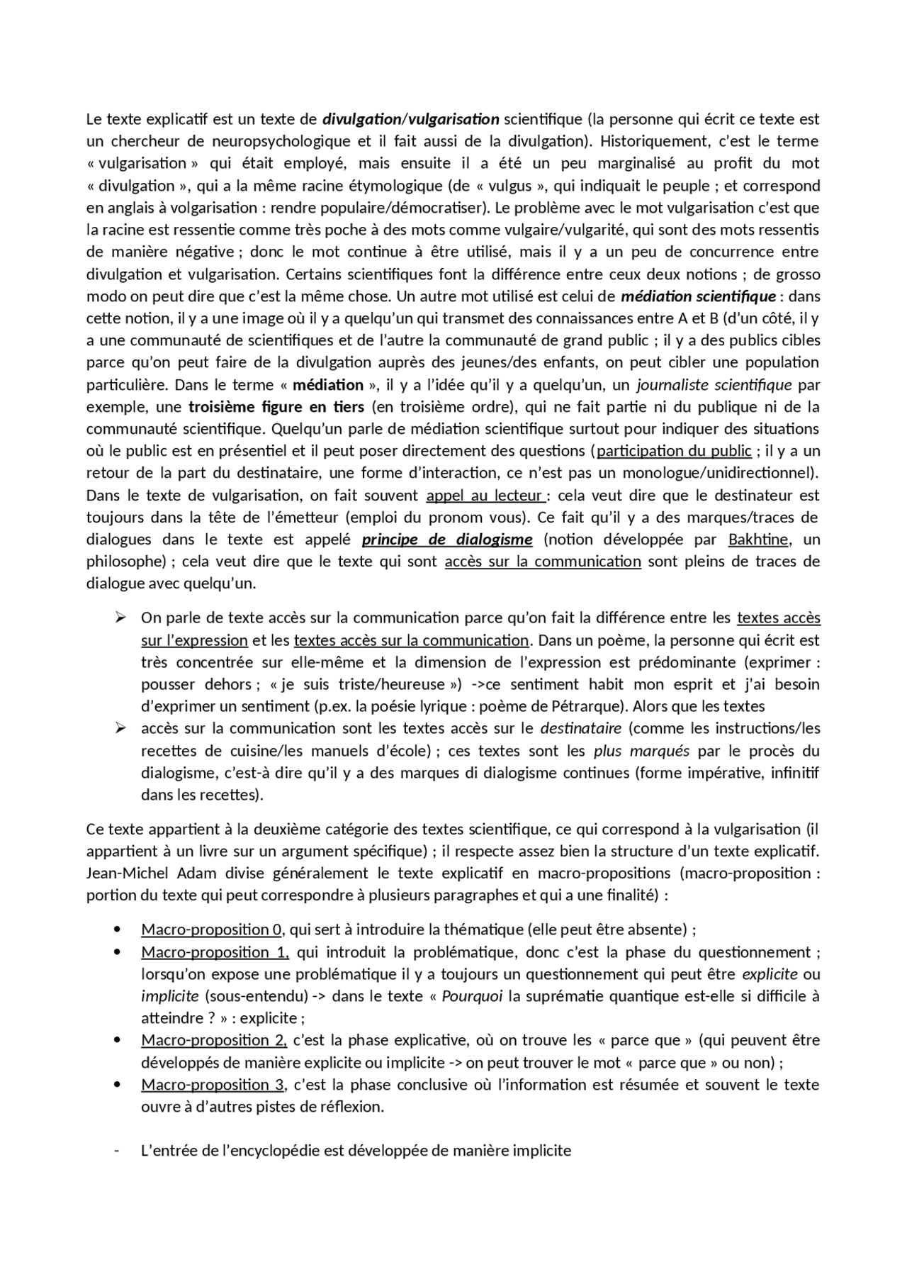 Texte explicatif e procédural | Apuntes de Idioma Francés | Docsity