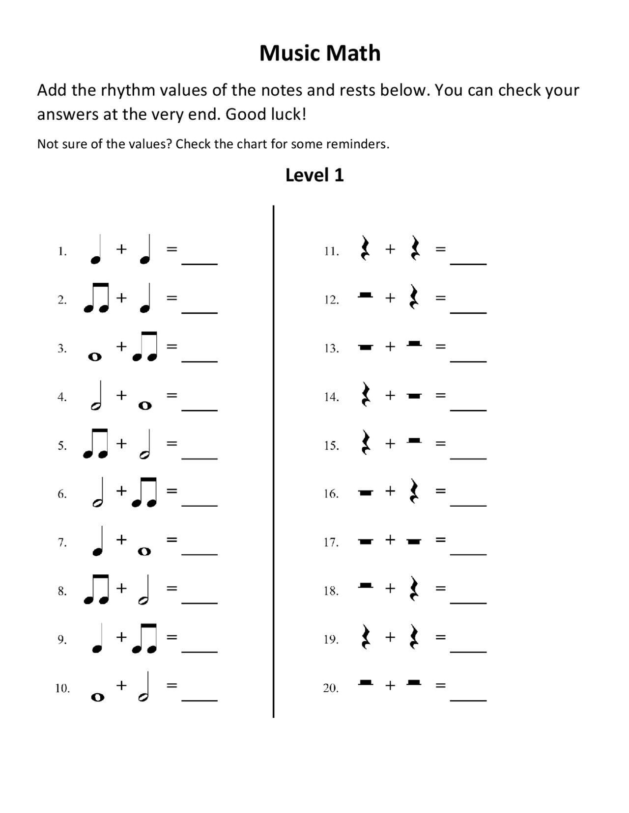 Music Math Summaries World Music Docsity