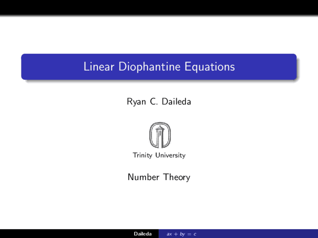 Solving Linear Diophantine Equations: Finding Integral Solutions | Assignments Number Theory ...