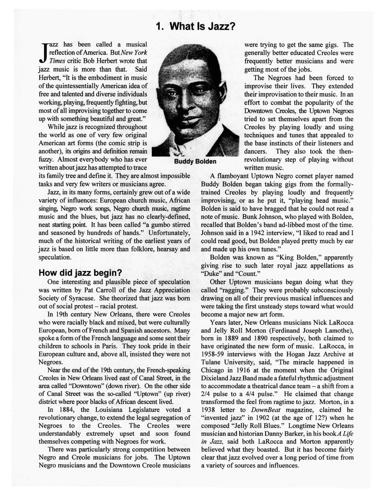 The Origin and Definition of Jazz: A Musical Art Form with Unclear ...