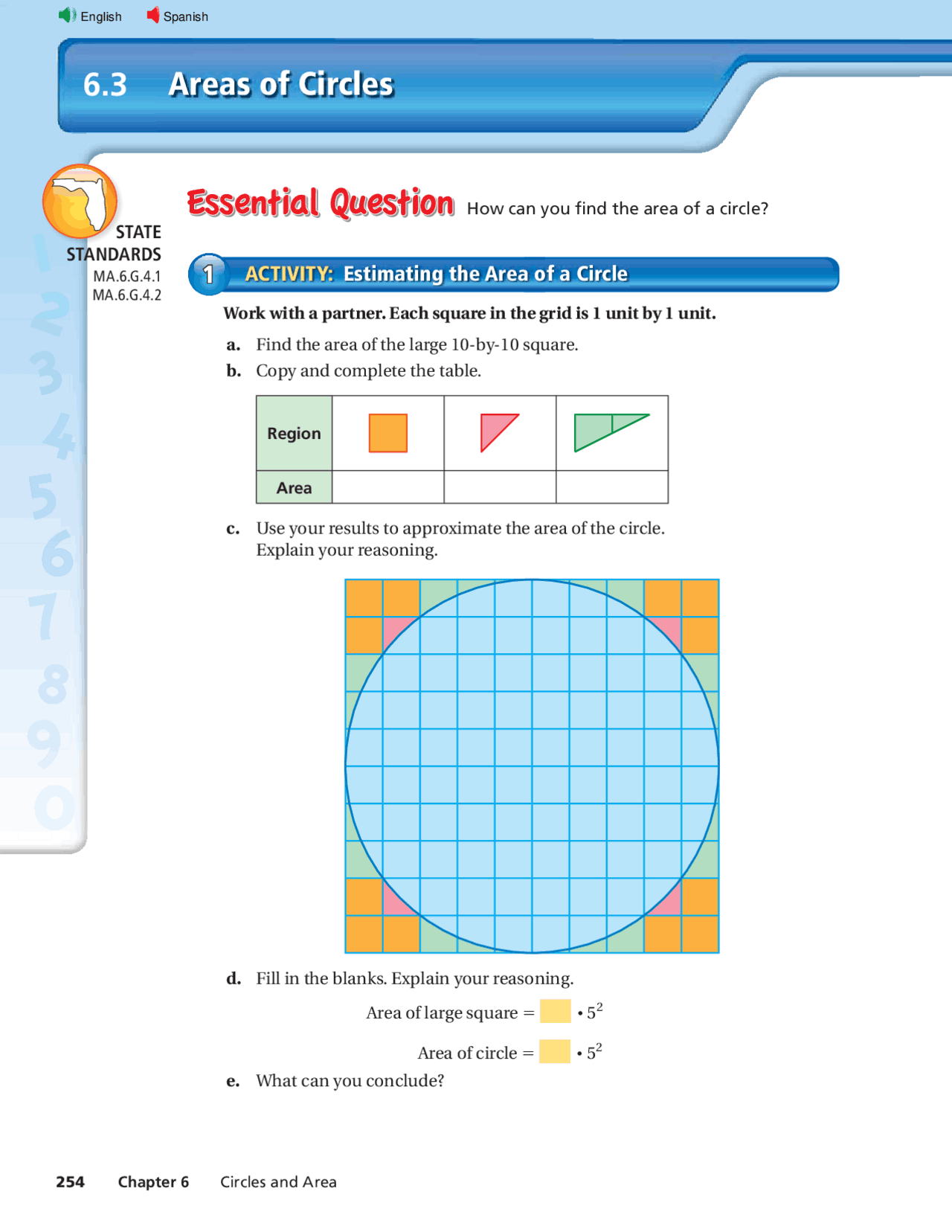 Areas of Circles 6.3 | Study notes Reasoning | Docsity