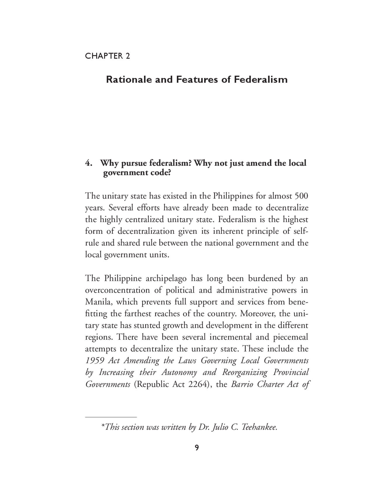 Rationale and Features of Federalism | Exercises German Culture - Docsity