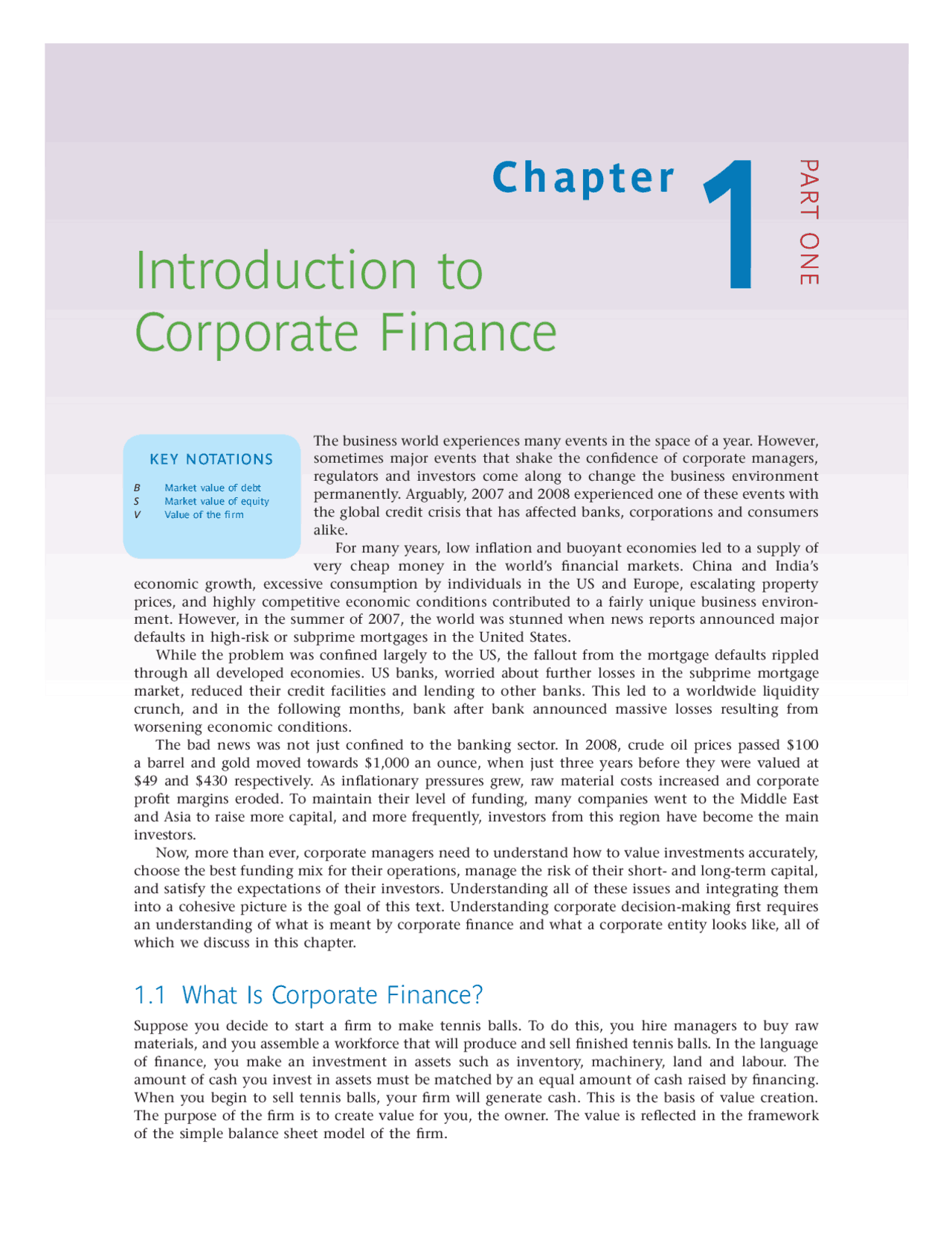 Introduction To Corporate Finance Slides Corporate Finance Docsity