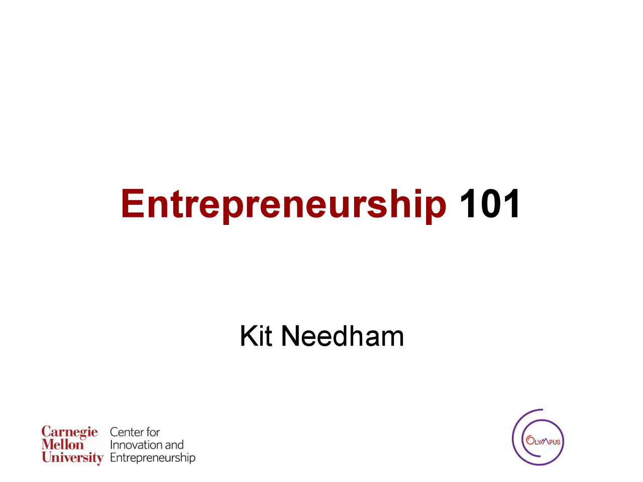 Entrepreneurship 101 [pdf] | Lecture notes Entrepreneurship | Docsity