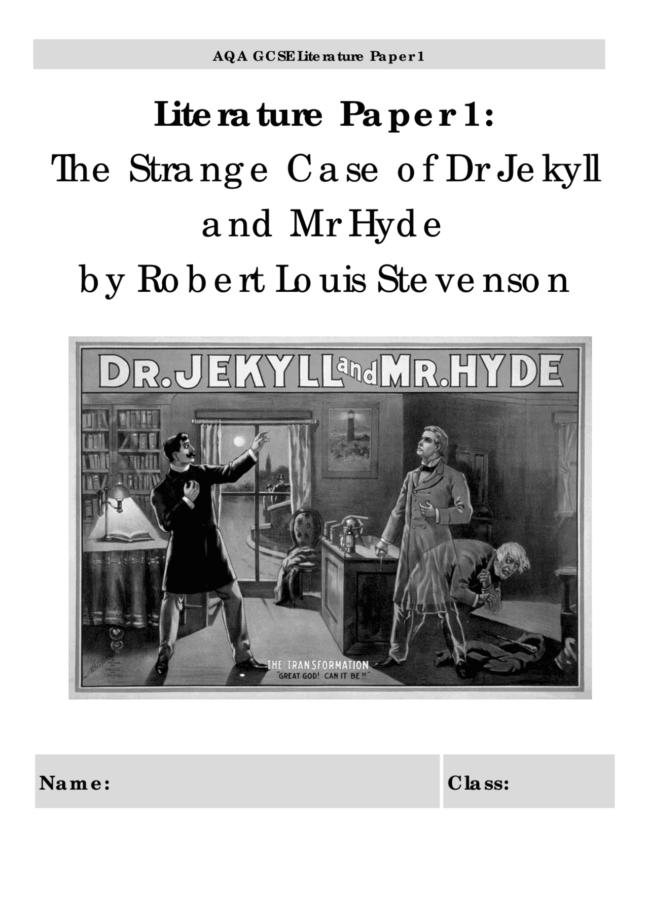 The Strange Case Of Dr Jekyll And Mr Hyde By Robert Louis Schemes