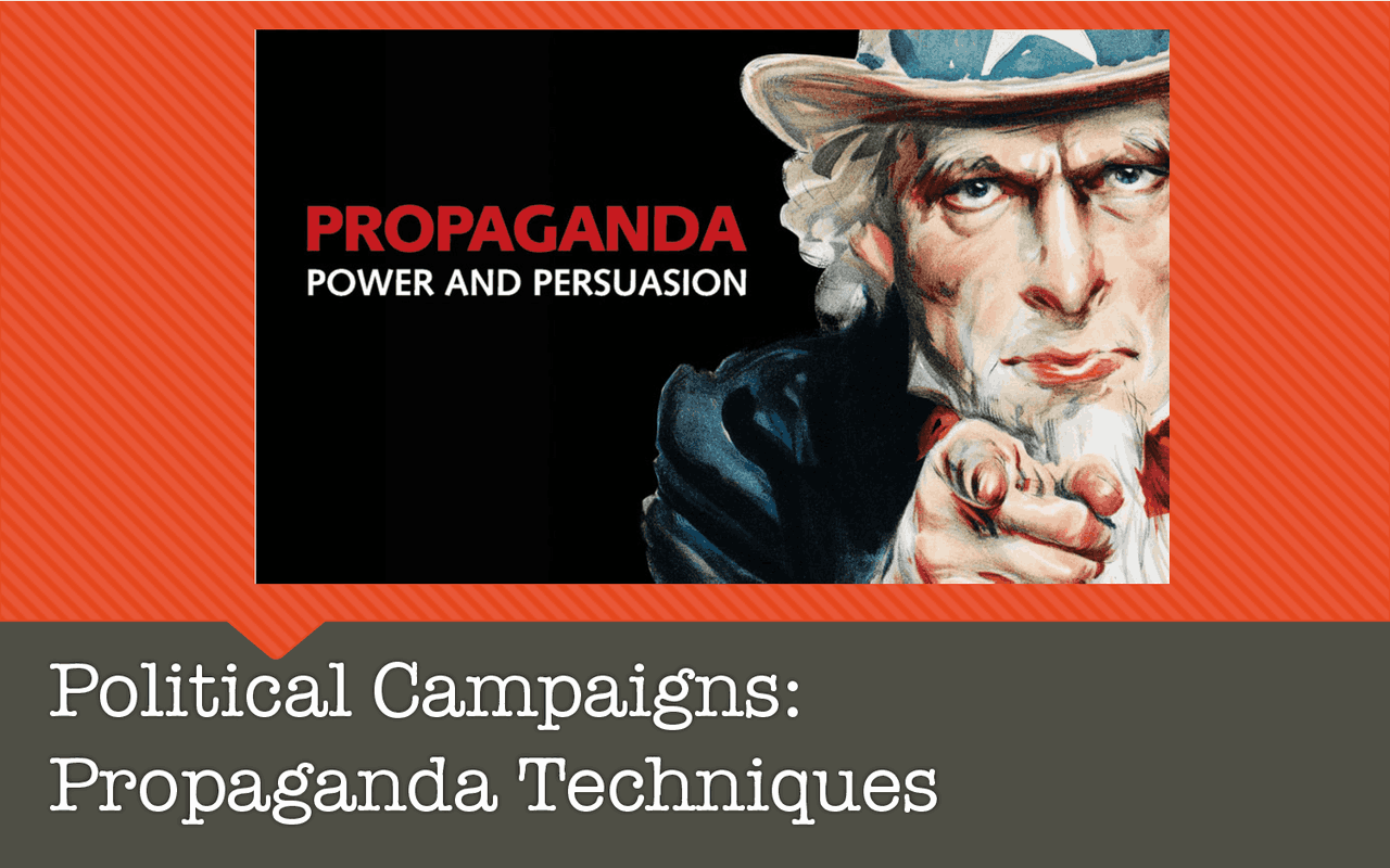 Propaganda Techniques Ppt Exams History Docsity
