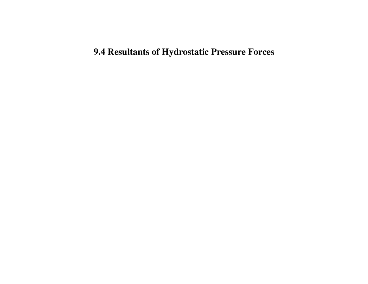 9.4 Resultants of Hydrostatic Pressure Forces | Study Guides, Projects, Research Construction ...