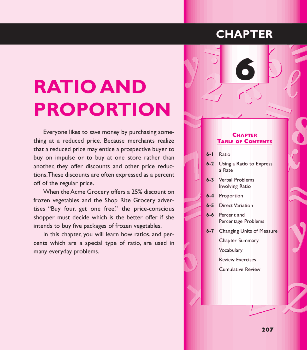 Chapter 6 Ratio and Proportion | Slides Mathematics | Docsity