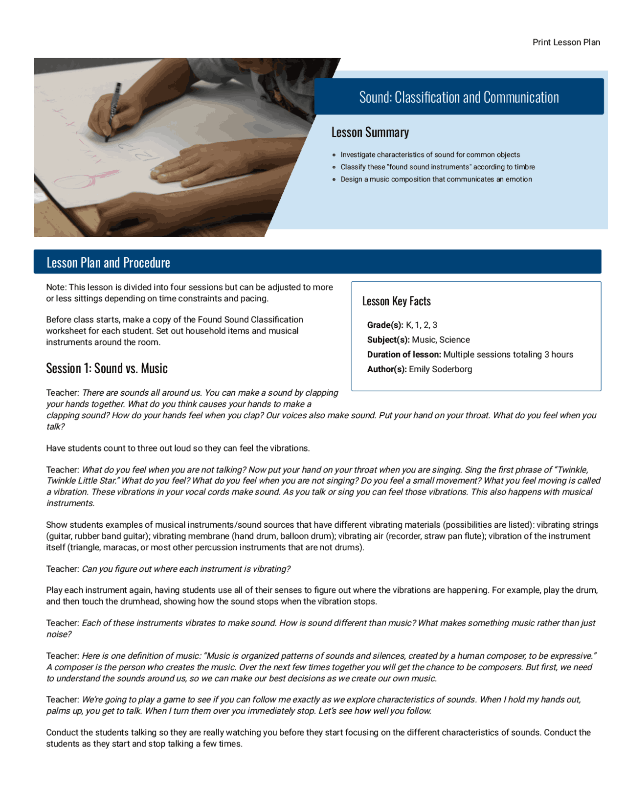 Sound Classification And Communication Exams Communication Docsity