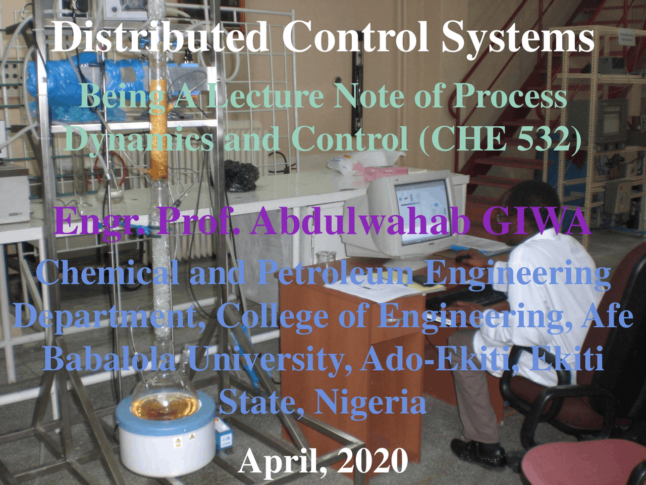 Distributed Control Systems Lecture Notes Control Systems Docsity