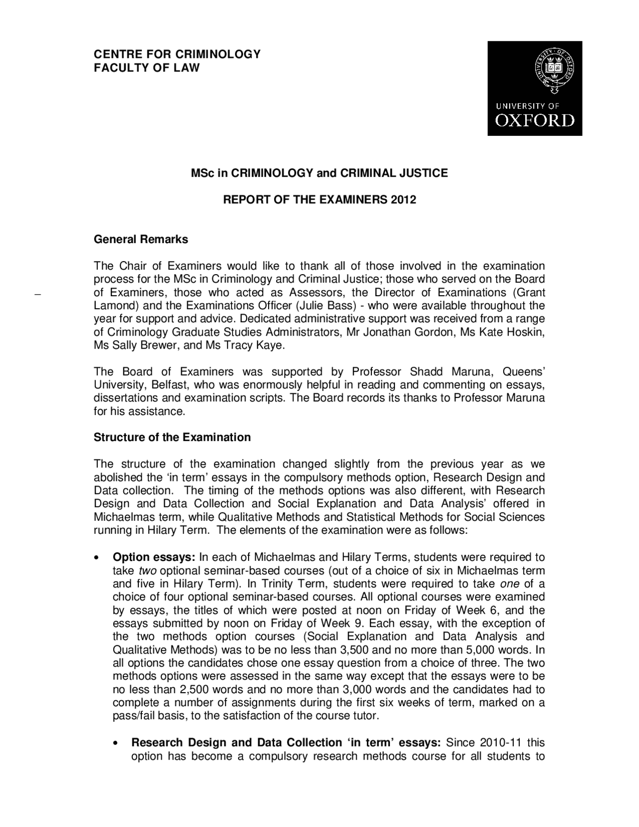 Centre for criminology | Study notes Criminology - Docsity