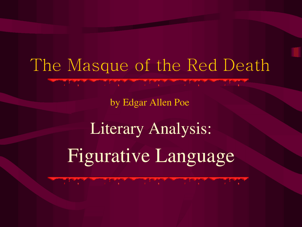 Figurative Language in 'The Masque of the Red Death': Analysis of ...