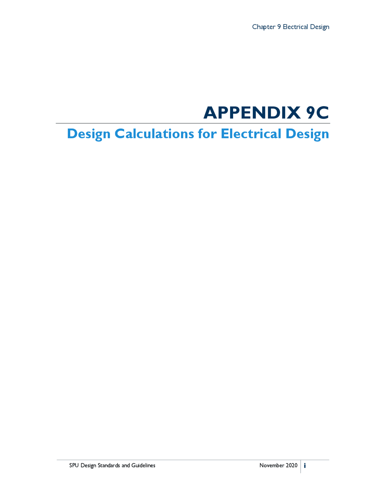 Appendix 9C: Design Calculations for Electrical Design | Exercises ...