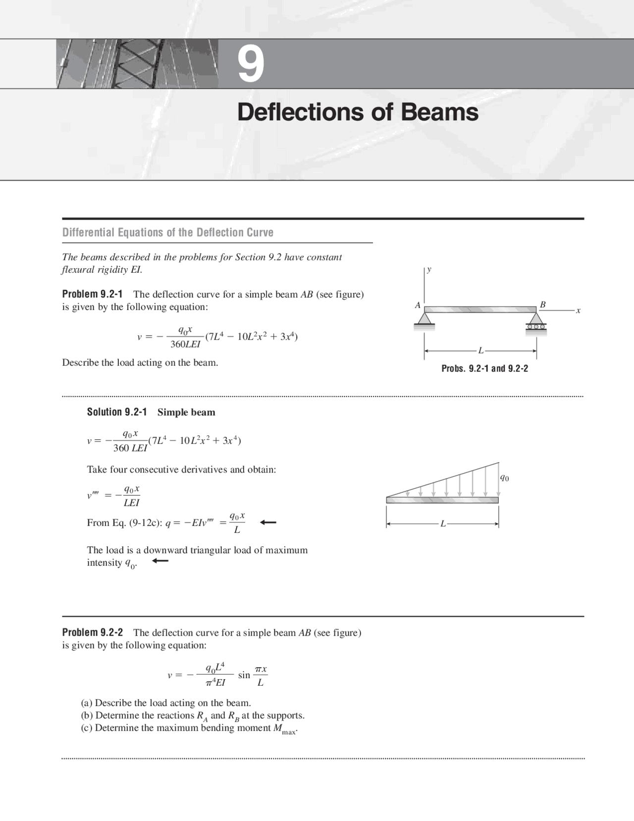 Deflections of Beams | Lecture notes Acting | Docsity