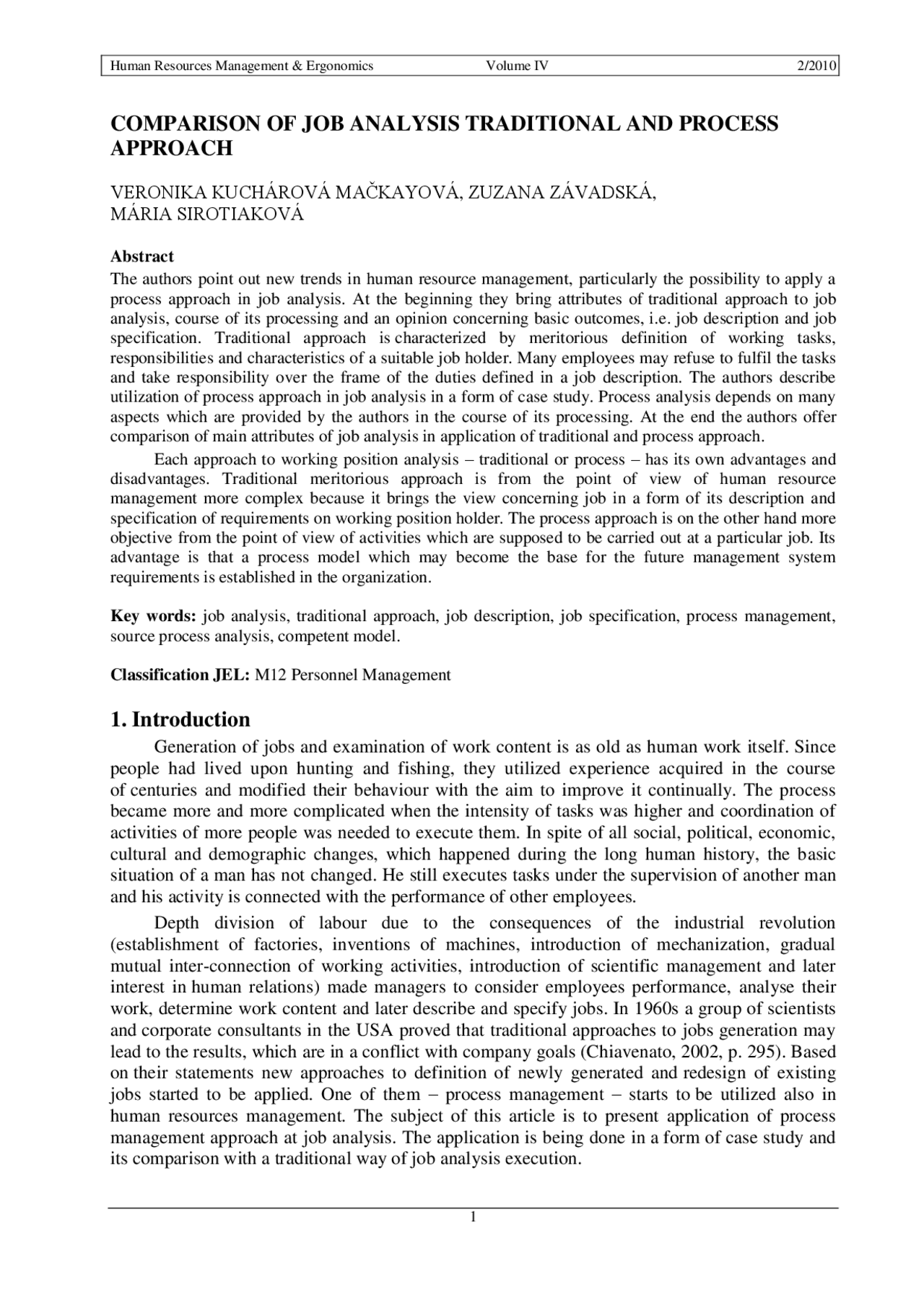Comparison Of Job Analysis Traditional And Process Approach Study comparison-of-job-analysis-traditional-and-process-approach-study