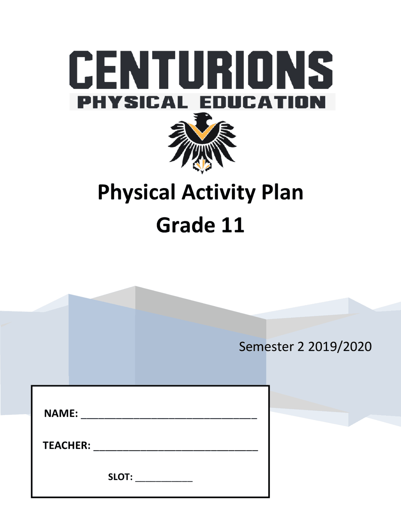 Physical Activity Plan Grade 11 | Study notes Physical Education and ...