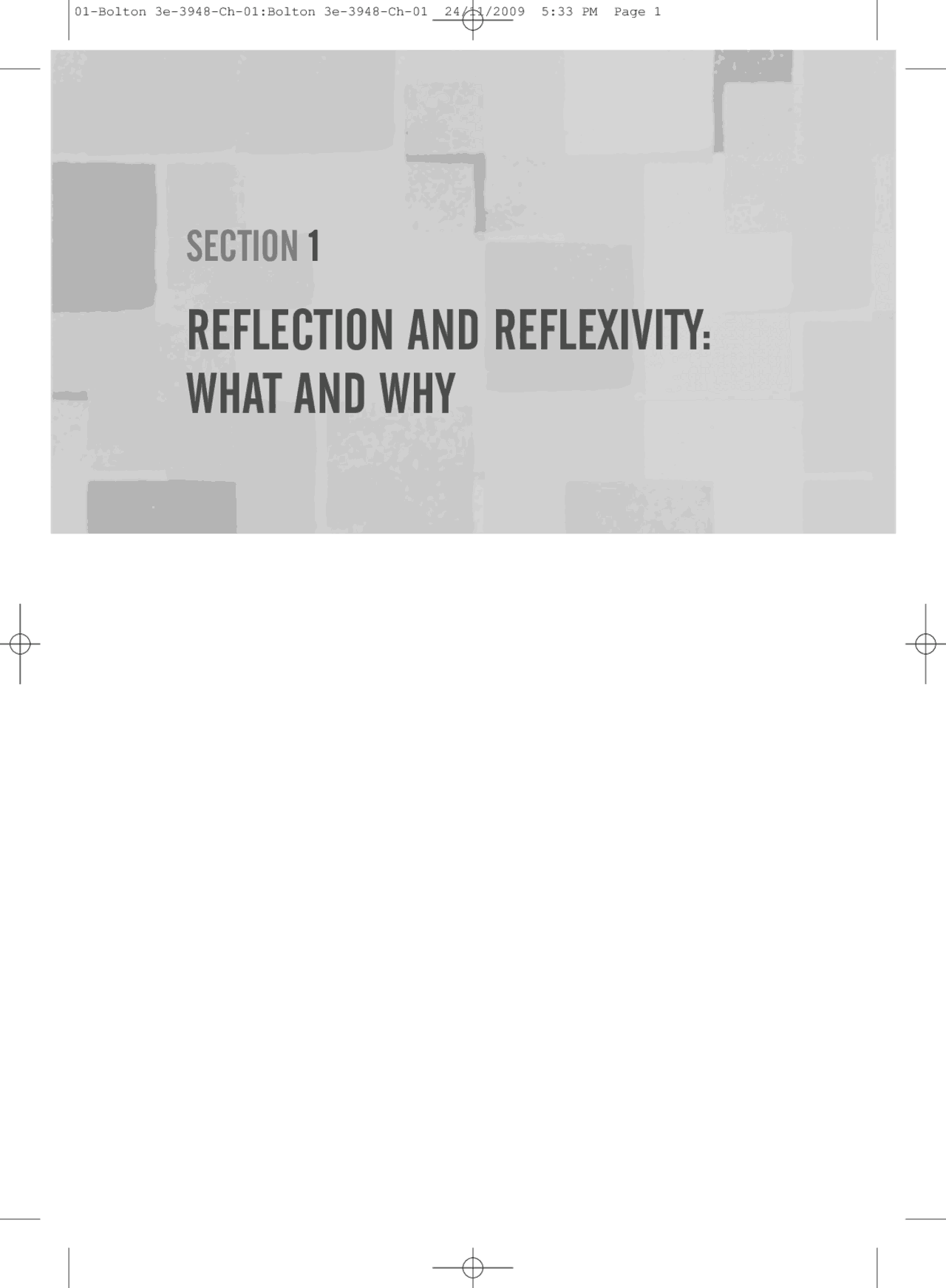 REFLECTION AND REFLEXIVITY: WHAT AND WHY | Exams History | Docsity