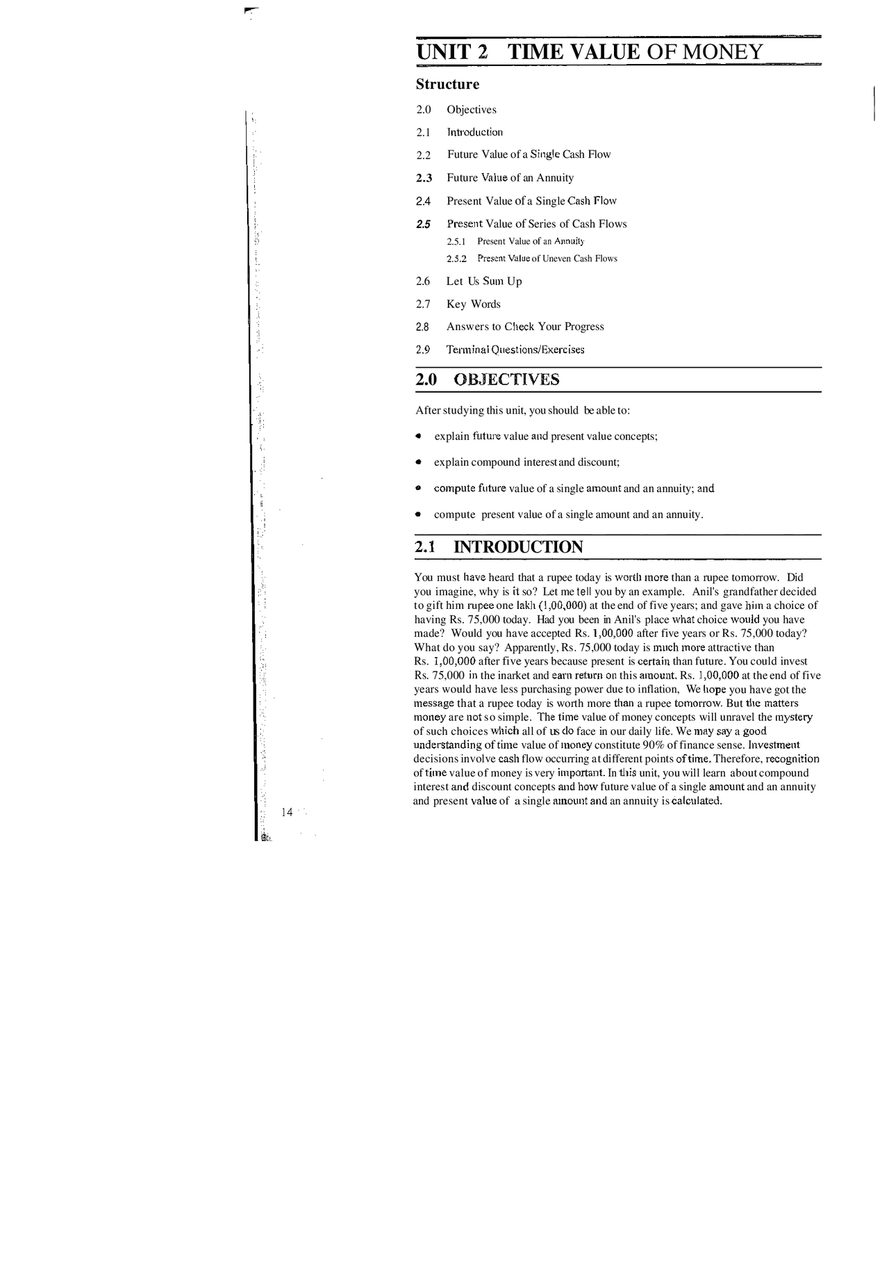 UNIT 2 TIME VALUE OF MONEY | Lecture notes Finance | Docsity