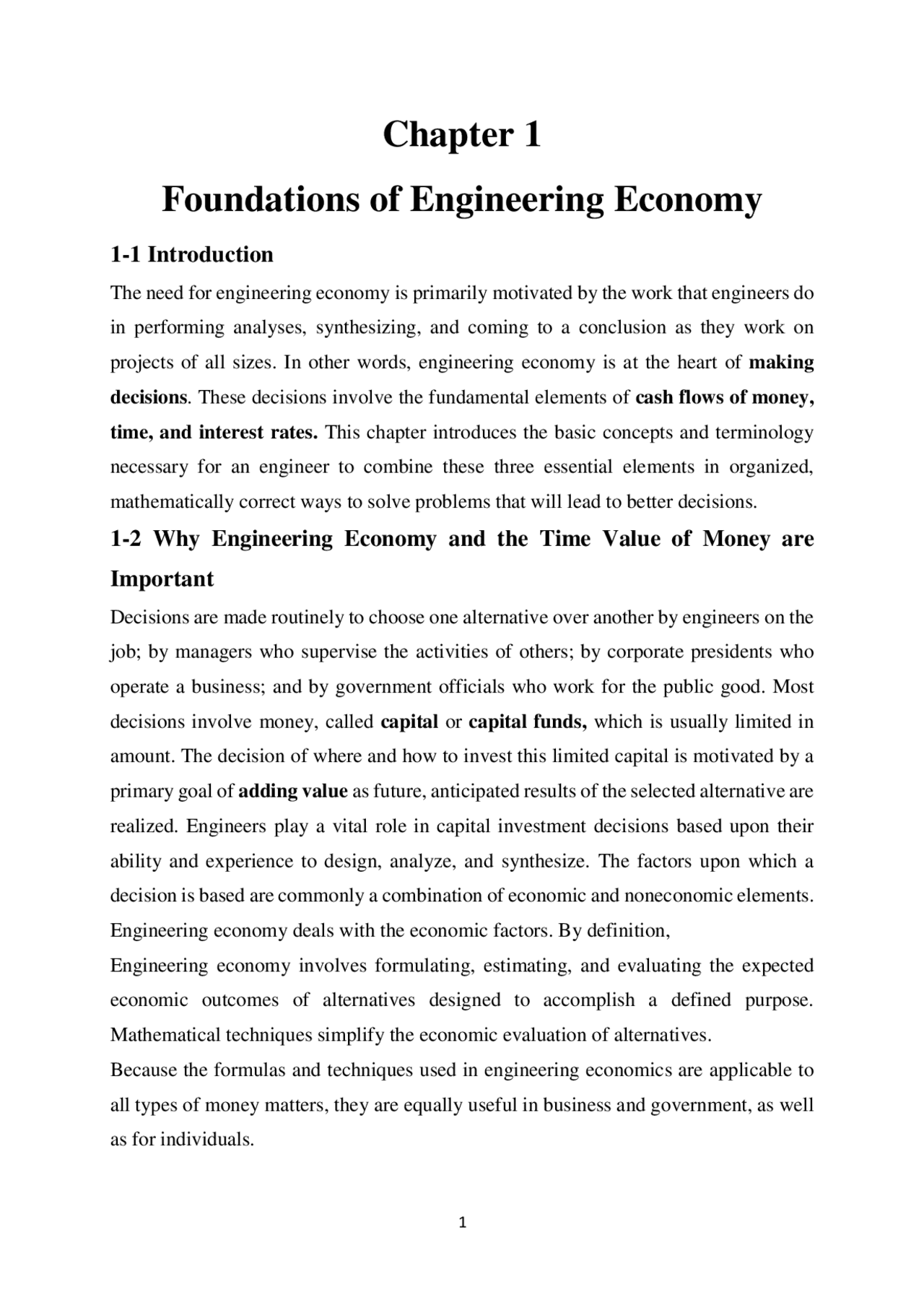 Chapter 1 Foundations Of Engineering Economy Exercises Engineering