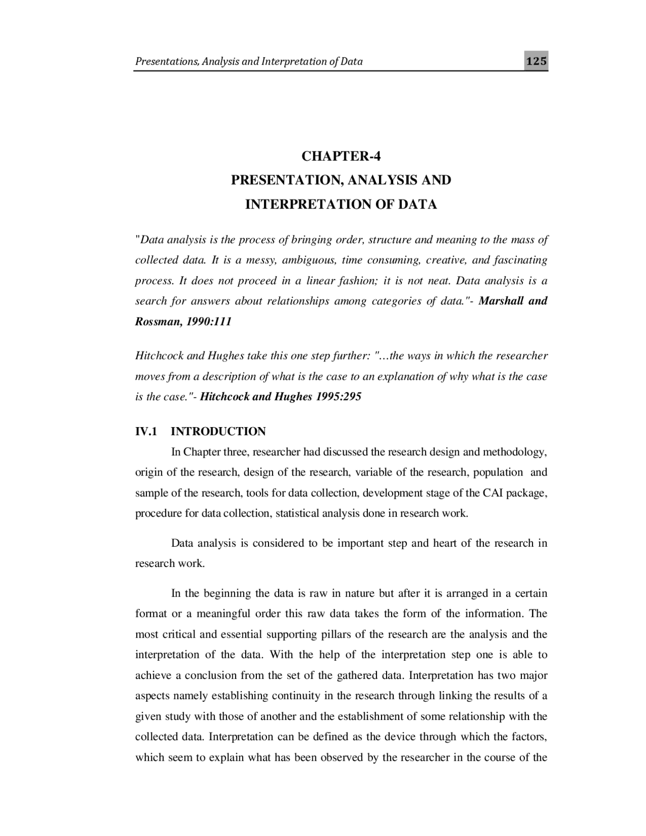CHAPTER-4 PRESENTATION, ANALYSIS AND ... | Study notes Engineering ...