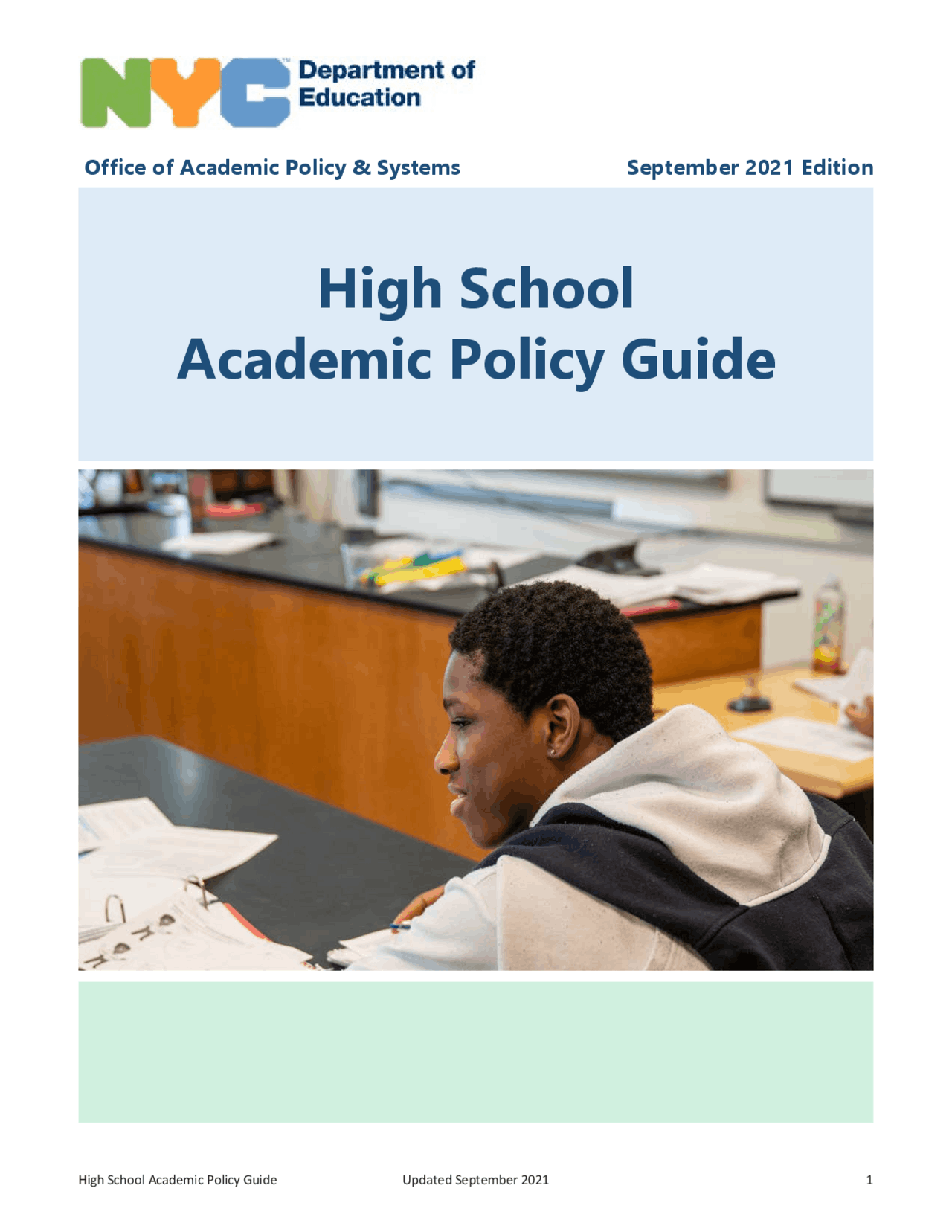 High School Academic Policy Guide | Study notes History | Docsity