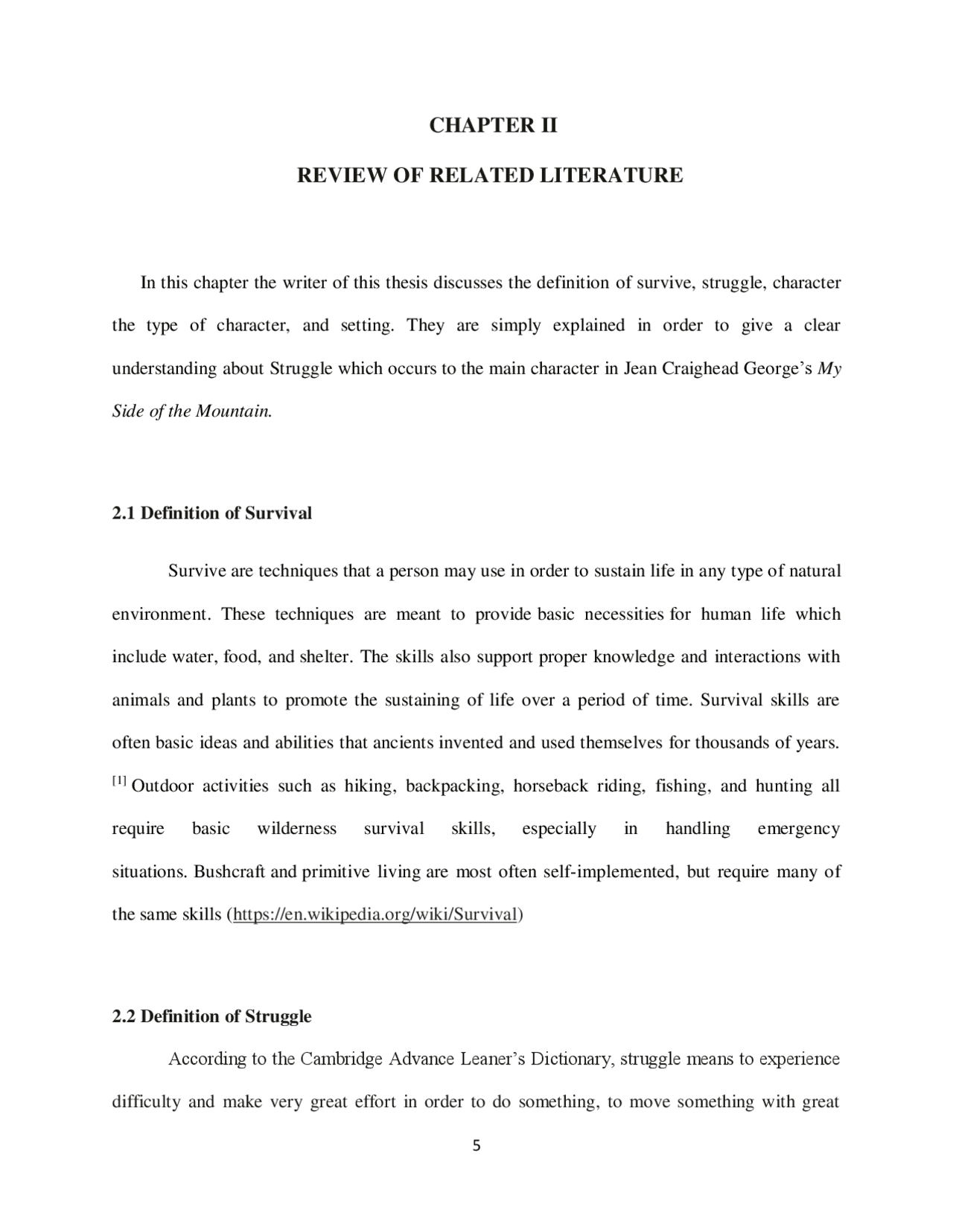 Chapter Ii Review Of Related Literature Exercises Literature Docsity