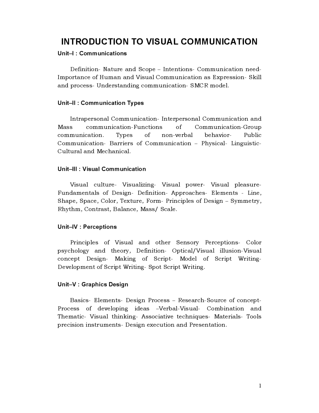 Introduction To Visual Communication Exams Communication Docsity