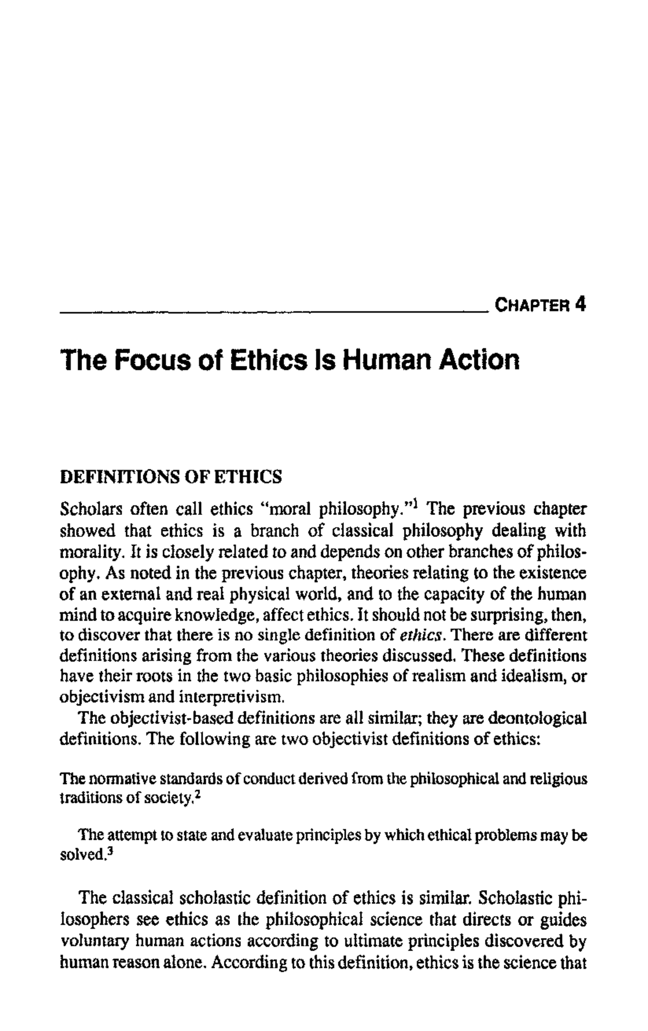 The Focus Of Ethics Is Human Action Exercises Ethics Docsity