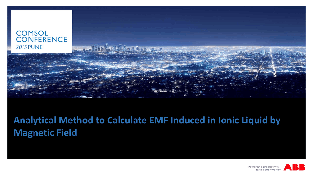 Comparing 1D Analytical Methods and 3D Simulations for EMF in Ionic ...