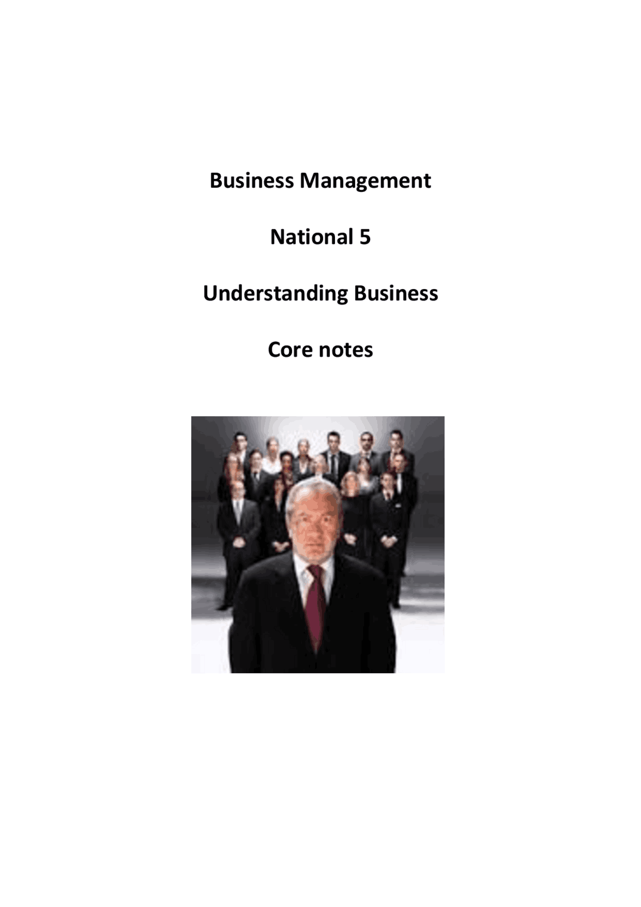 Business Management National 5 Understanding Business ... | Dispense ...