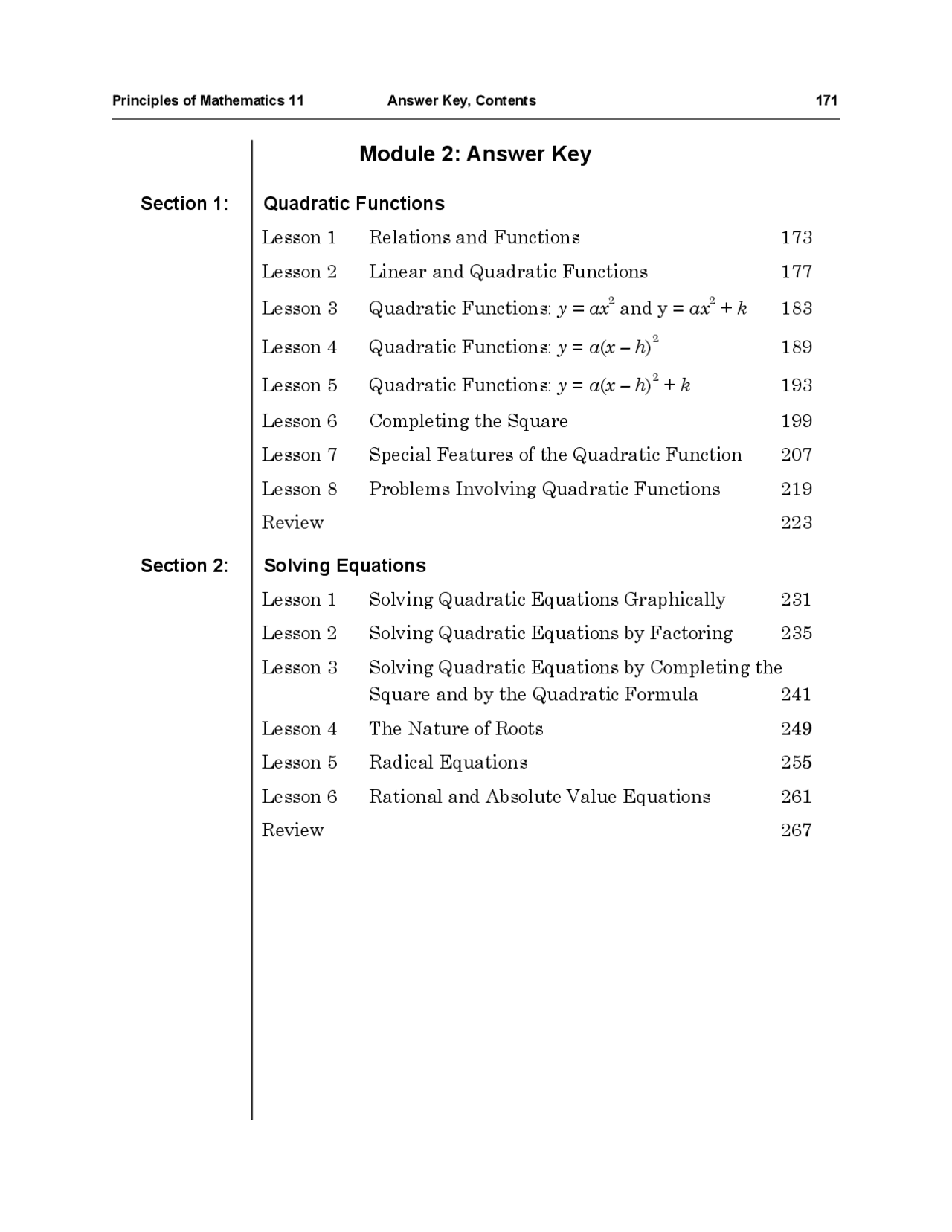 Module 2: Answer Key | Exams Mathematics | Docsity