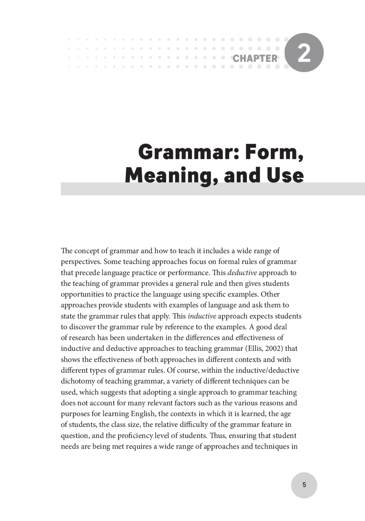 Grammar: Form, Meaning, and Use | Study notes English Language | Docsity