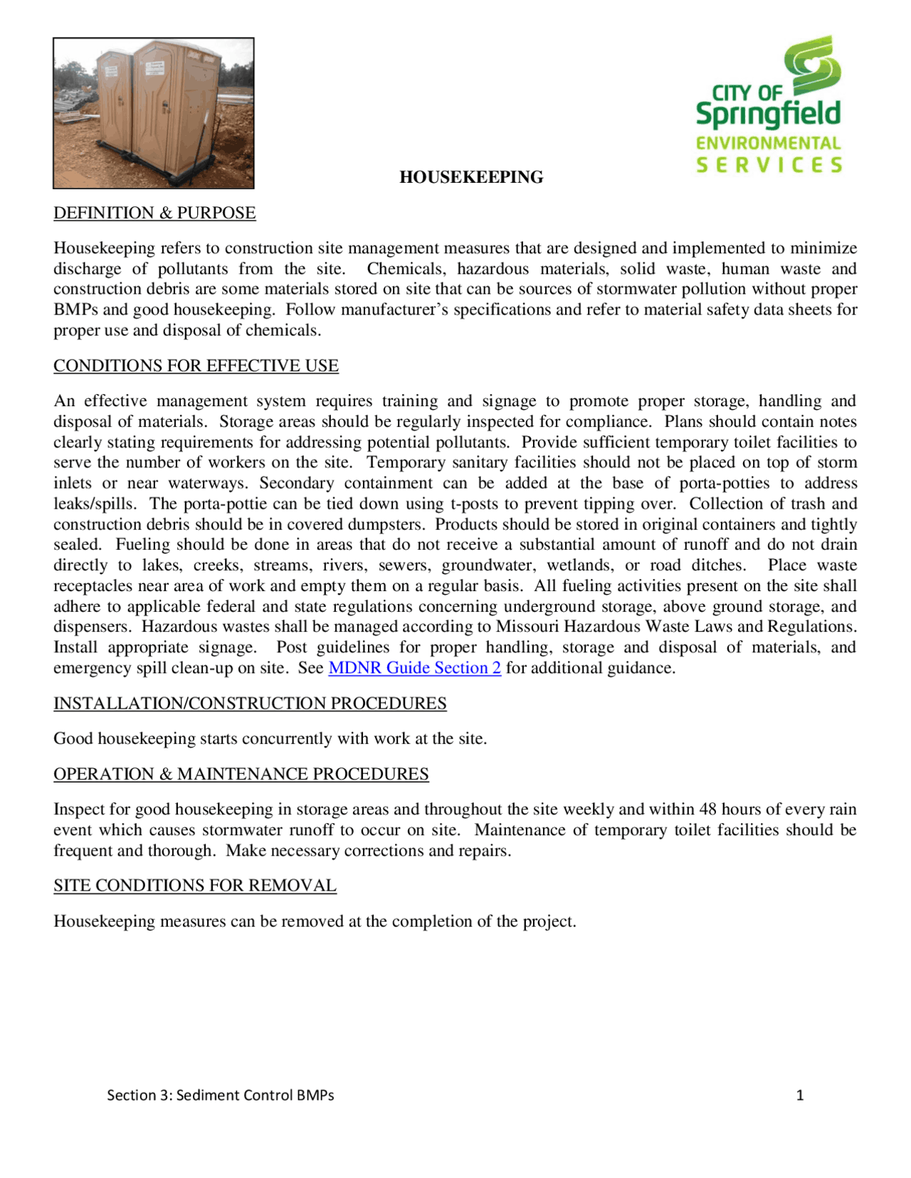 Housekeeping | Summaries Construction - Docsity