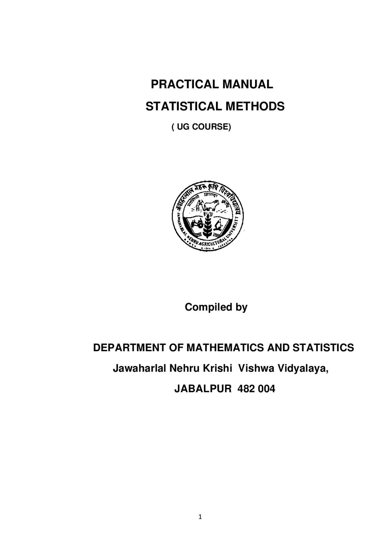Practical Manual Statistical Methods Assignments Design Of Wood