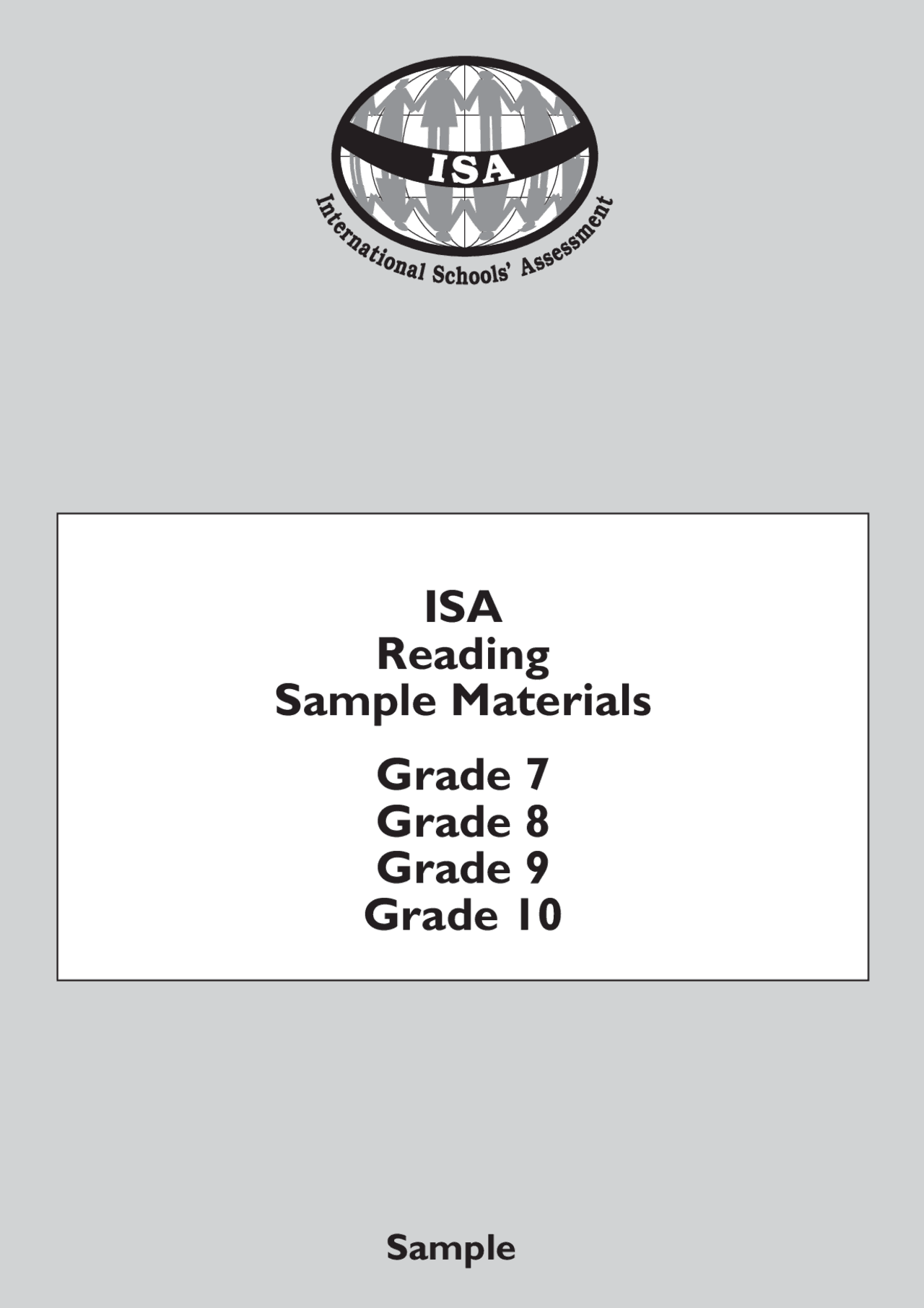 ISA Reading Sample Materials Grade 7 Grade 8 Grade 9 ... | Slides ...