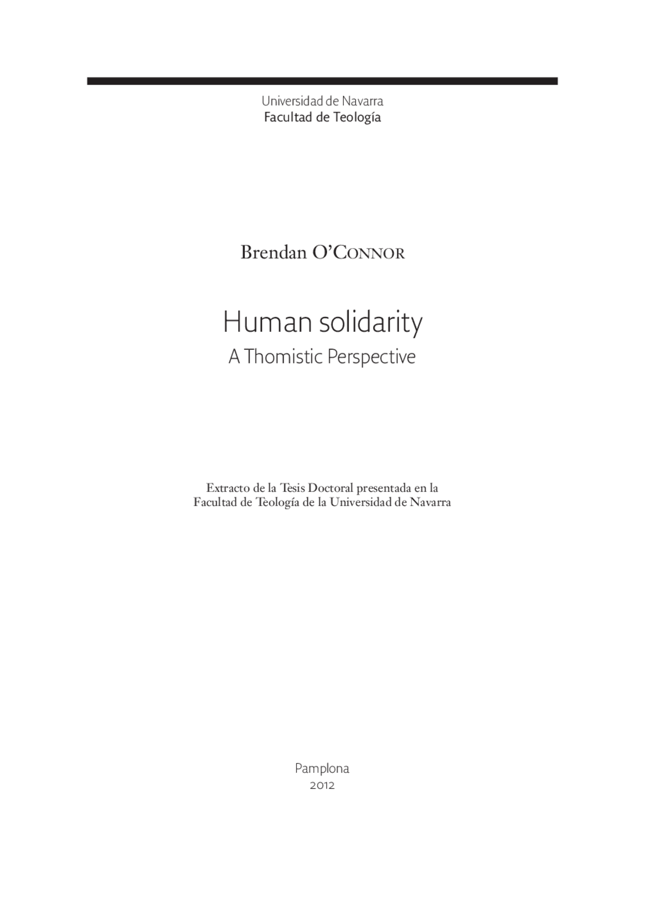 Human solidarity | Exercises Communication | Docsity