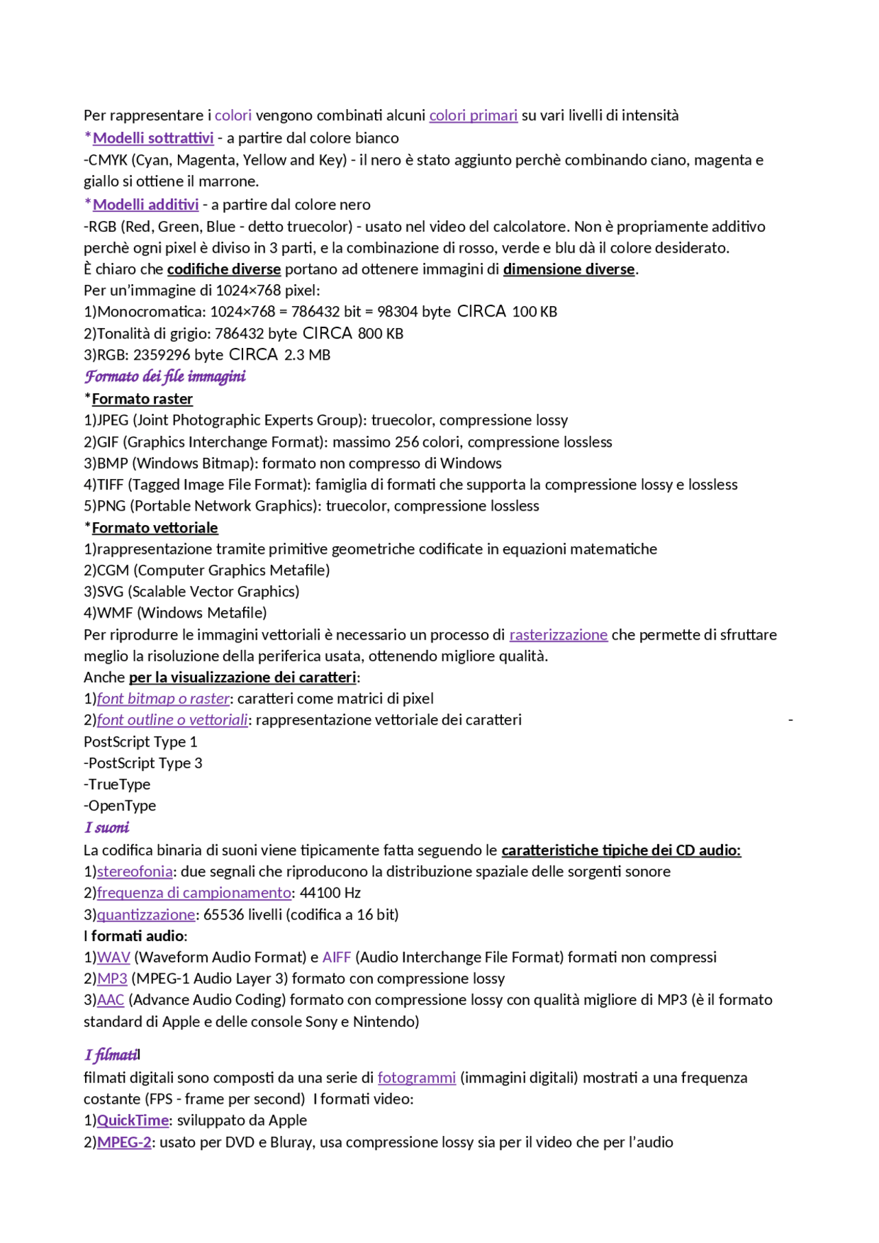 Elementi Di Informatica Schemi E Mappe Concettuali Di Elementi Di