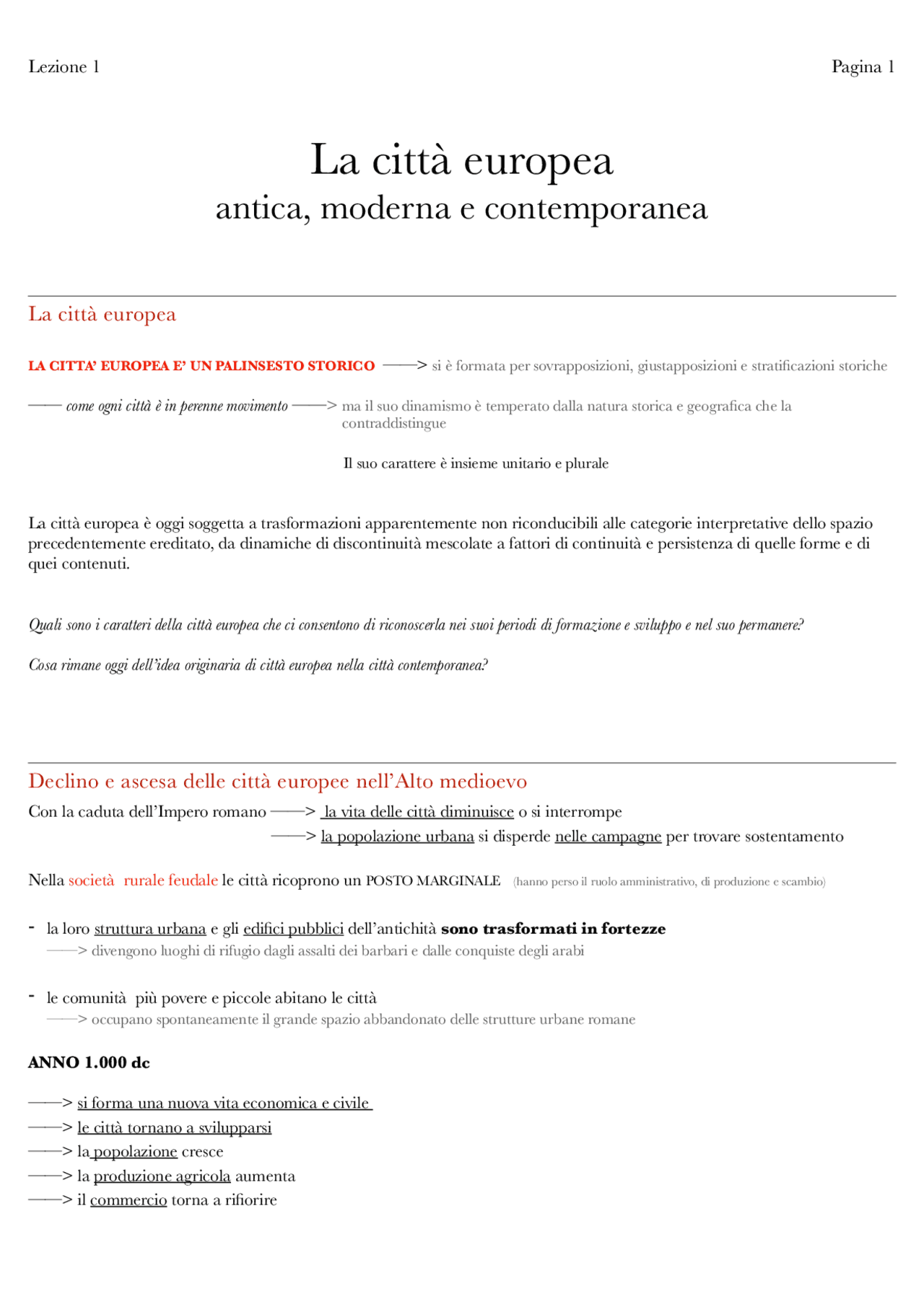 Appunti Lezione 1 Urbanistica Appunti Di Urbanistica Docsity