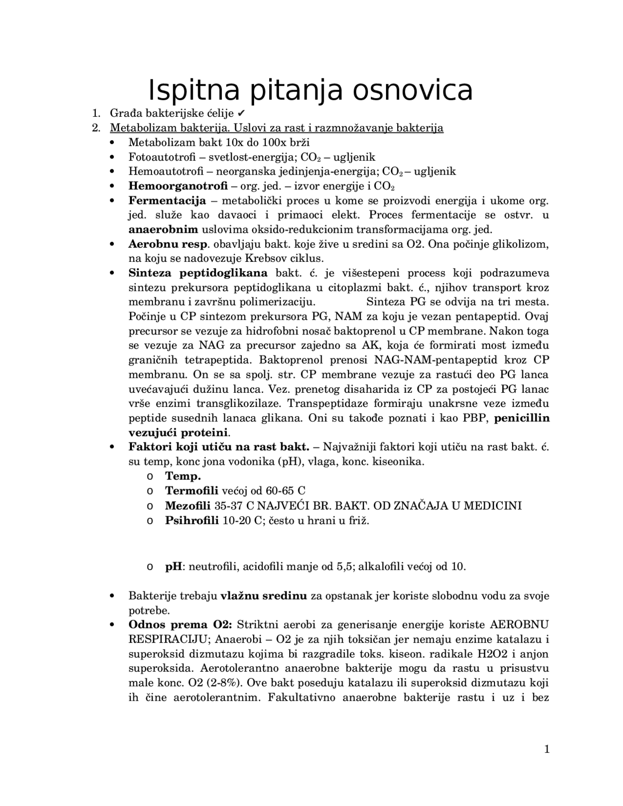 Mikrobiologija Skripte Skripte Predlog Mikrobiologija Docsity