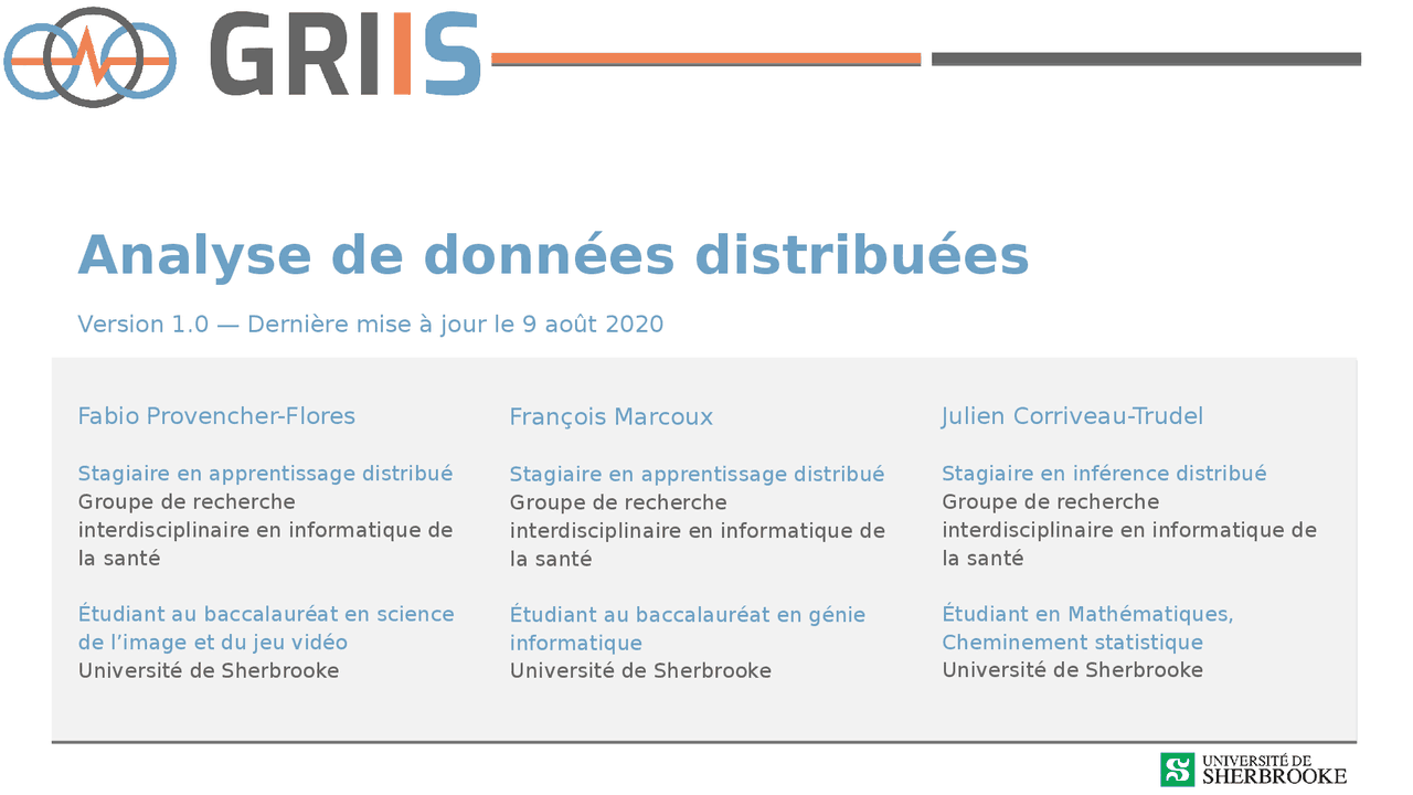 Analyse De Données Distribuées Notes Informatique Docsity